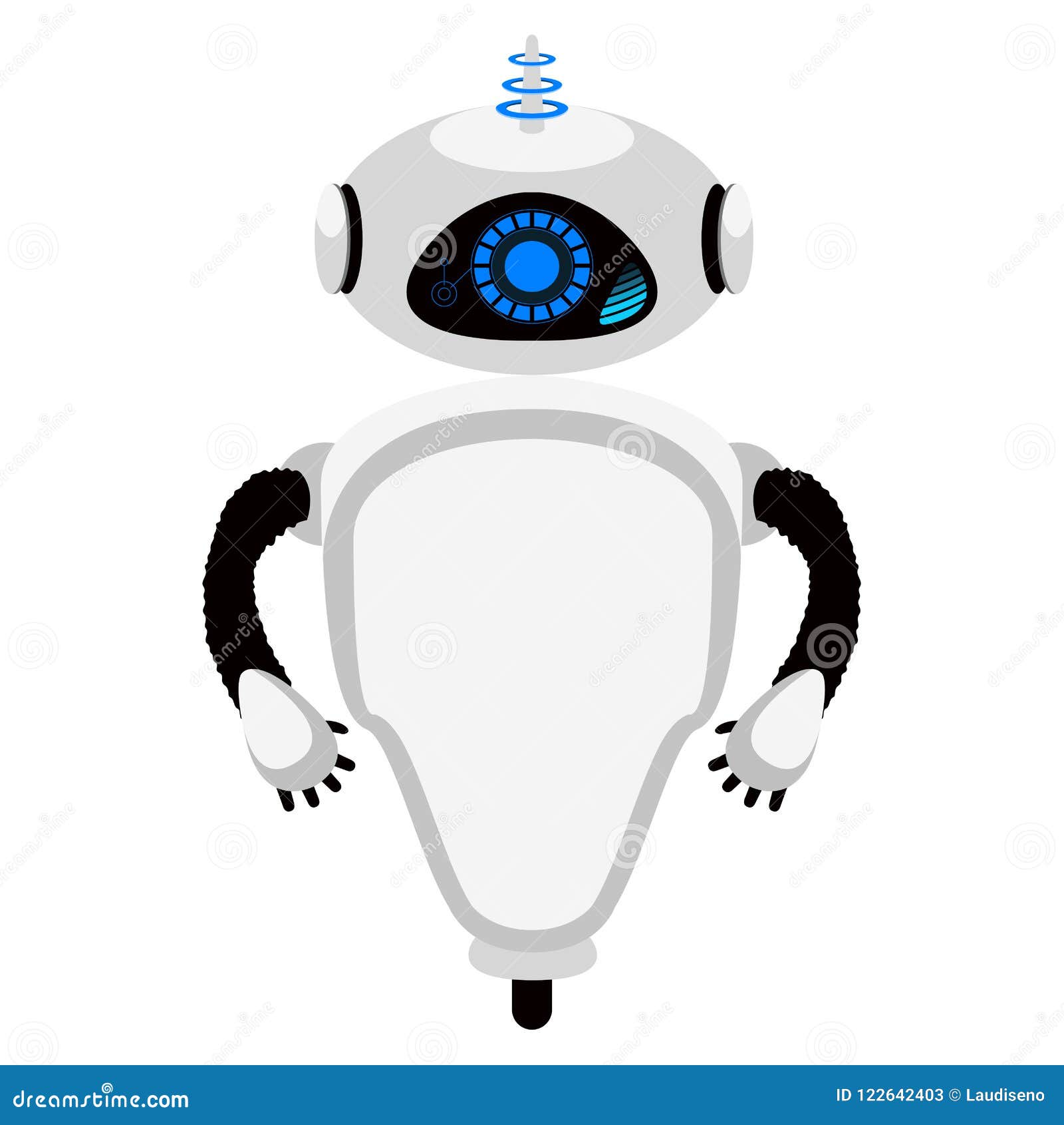 Isolated cute android icon stock vector. Illustration of clipart ...