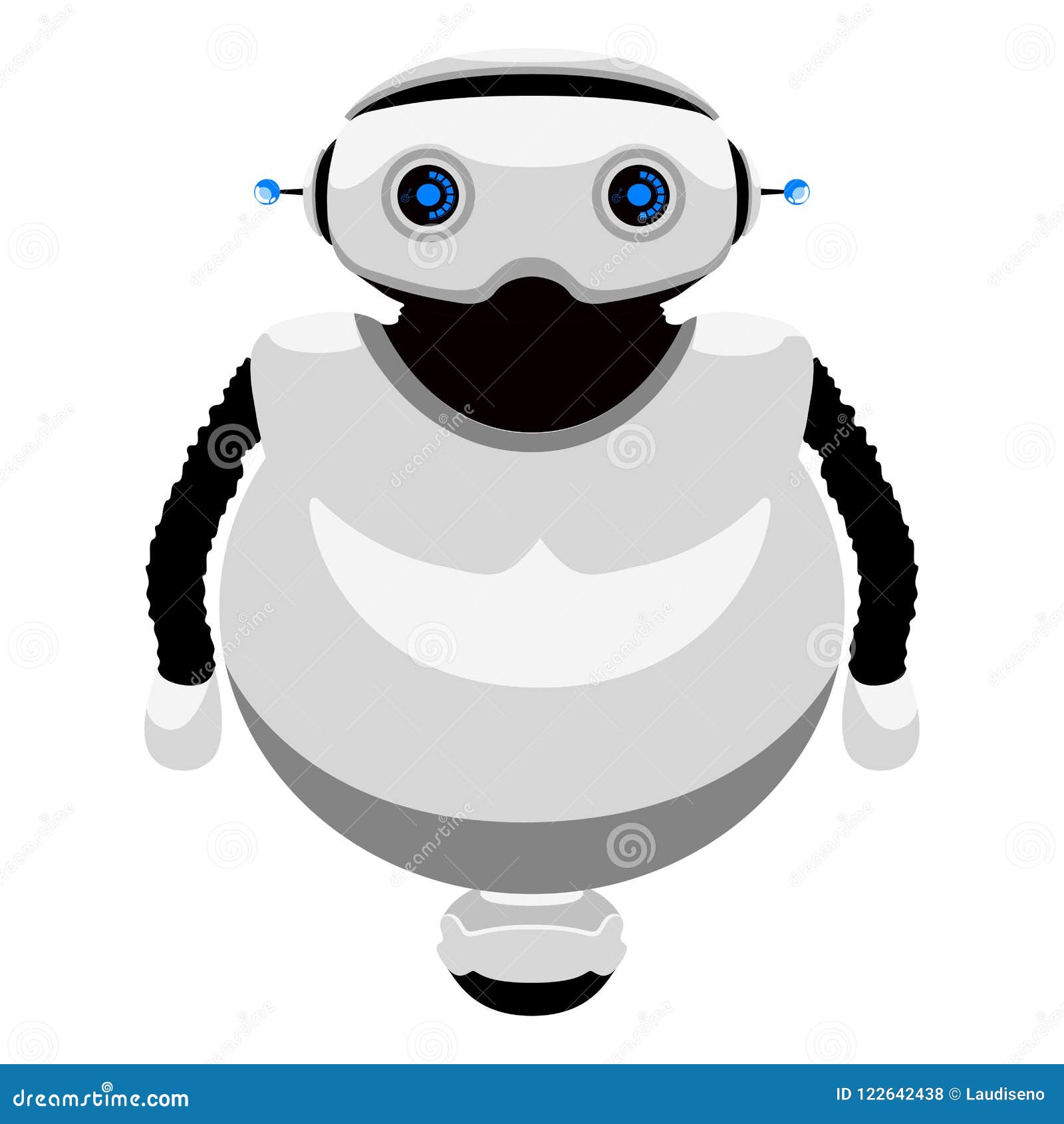 Isolated cute android icon stock vector. Illustration of symbol - 122642438