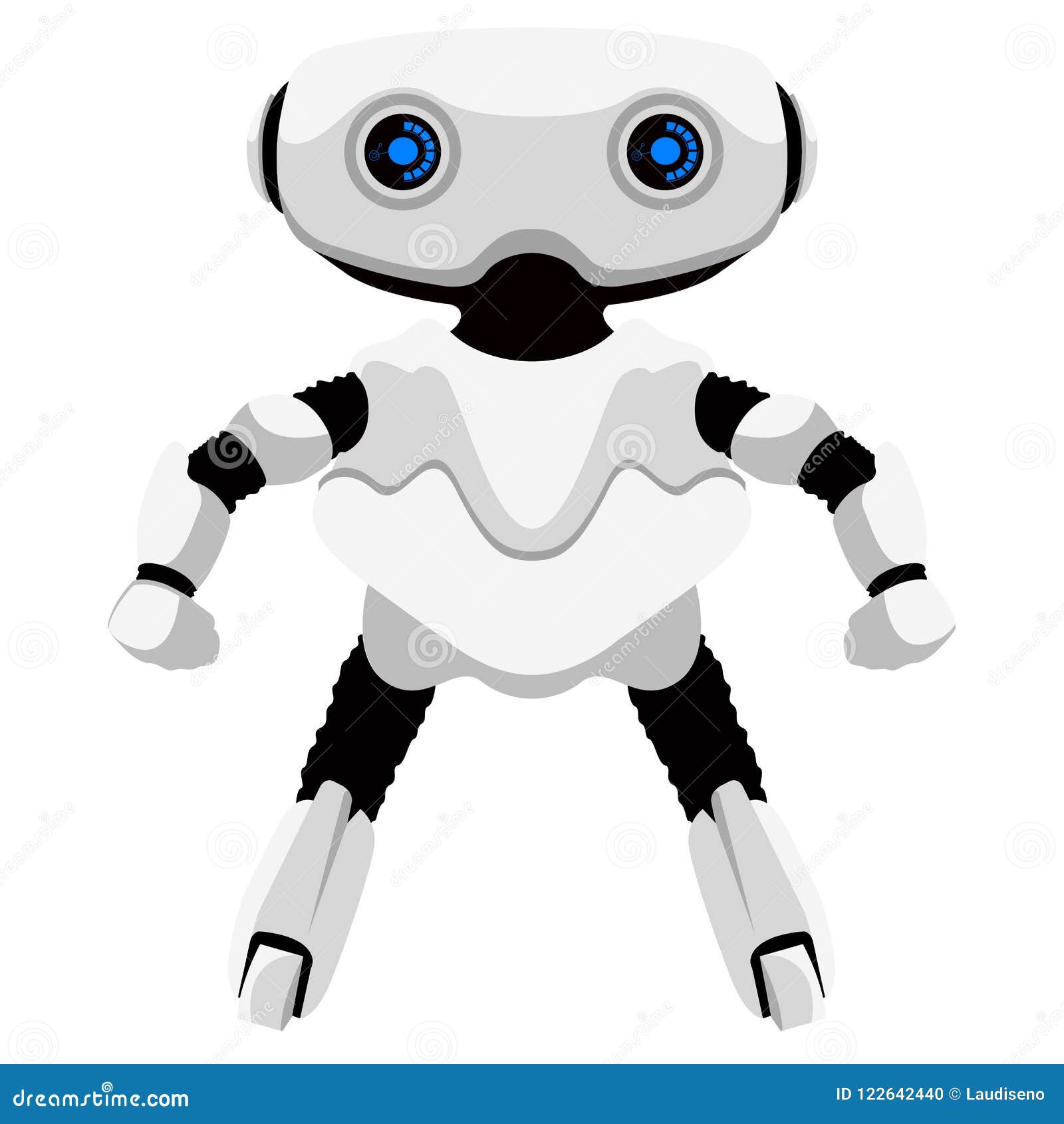 Isolated cute android icon stock vector. Illustration of vector - 122642440