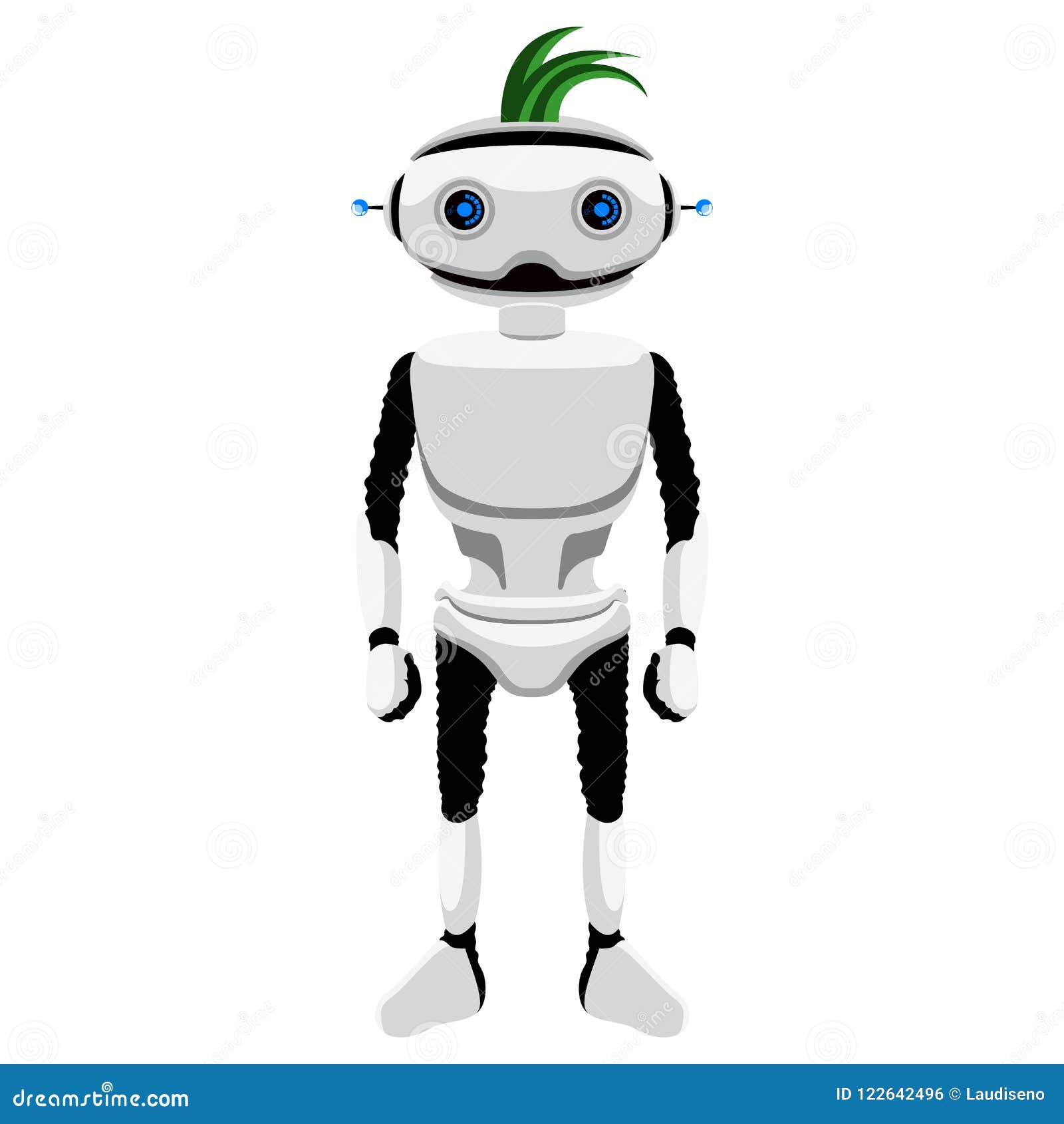 Isolated cute android icon stock vector. Illustration of tech - 122642496