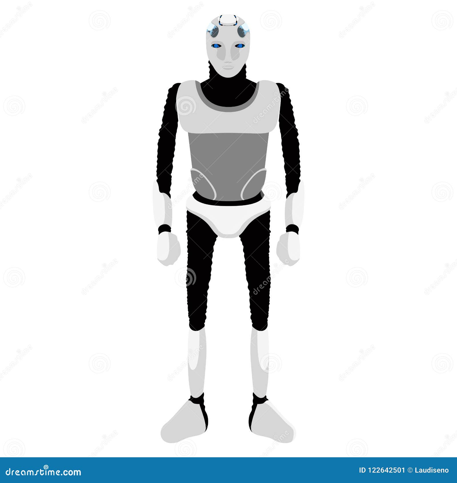 Isolated cute android icon stock vector. Illustration of cute - 122642501