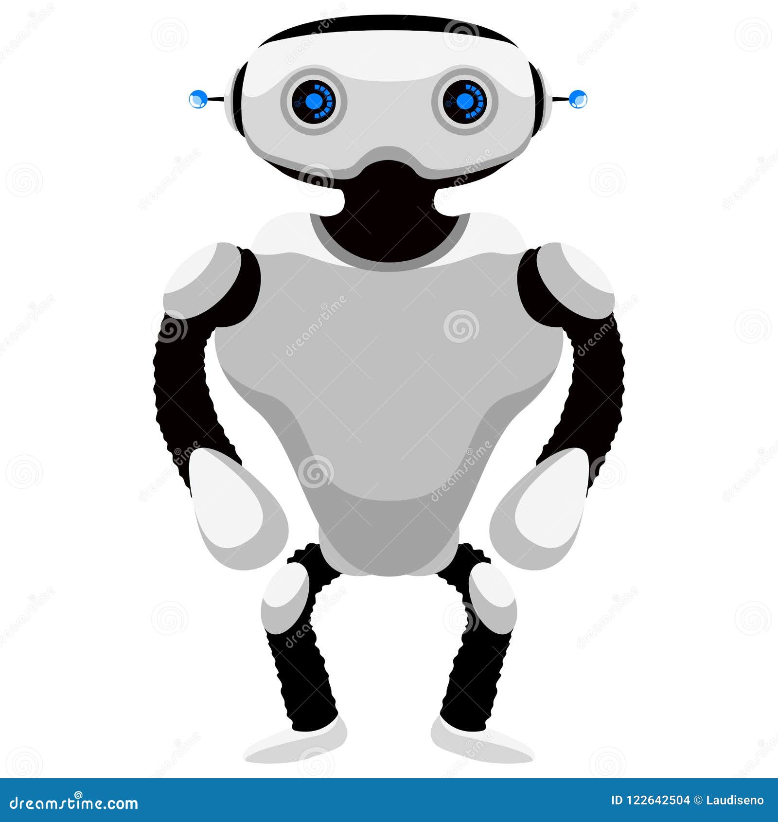 Isolated cute android icon stock vector. Illustration of technology ...