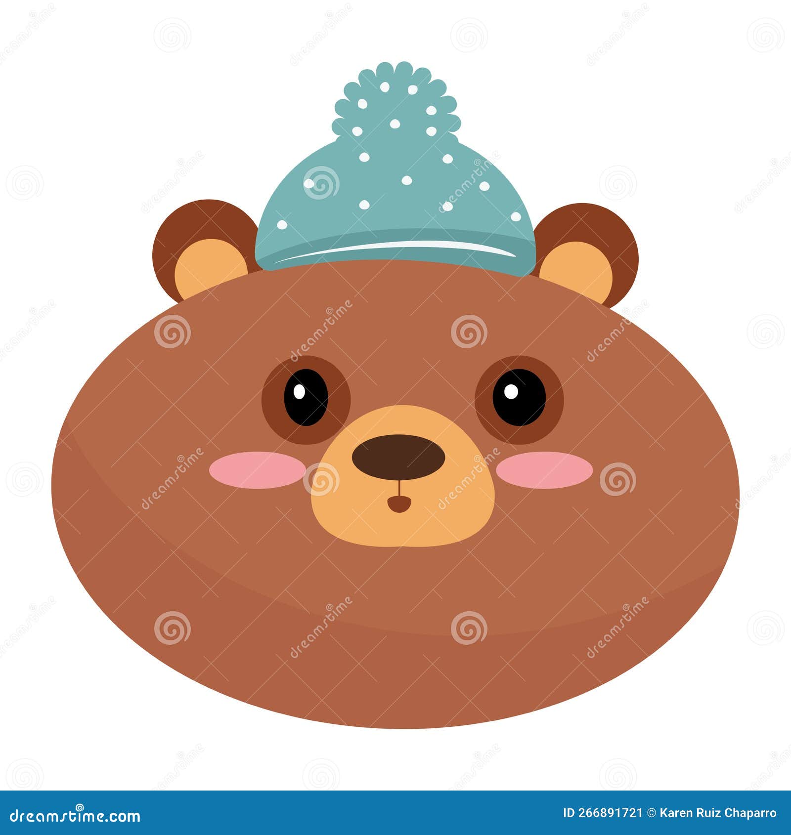 Isolated Cute Bear Avatar Character Vector Stock Vector - Illustration ...