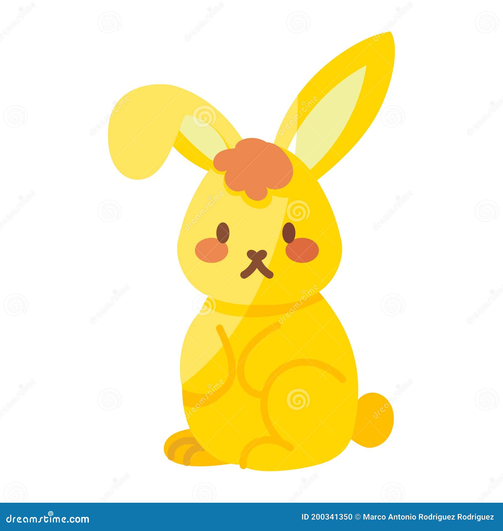 Isolated cute bunny icon stock vector. Illustration of holiday - 200341350