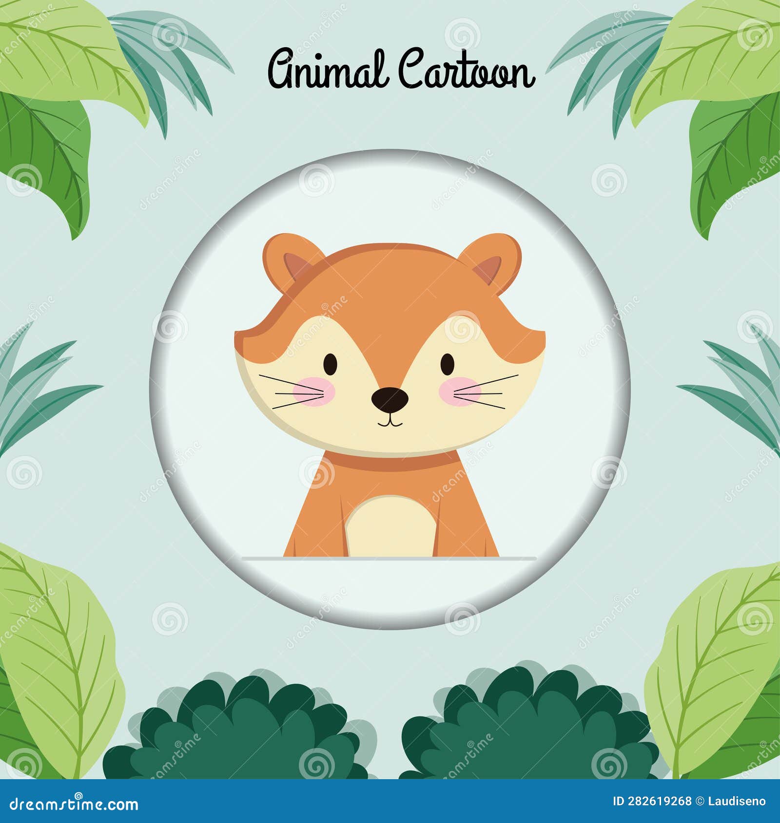 Isolated Cute Fox Character Avatar Vector Stock Vector - Illustration ...