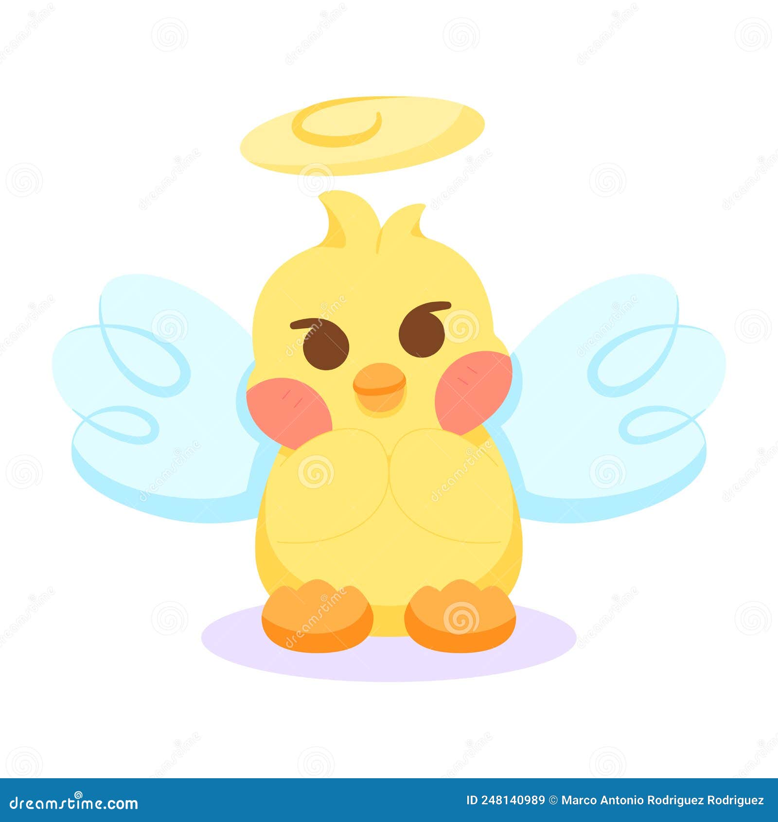 Isolated Cute Happy Chick Cartoon Character Vector Stock Vector ...