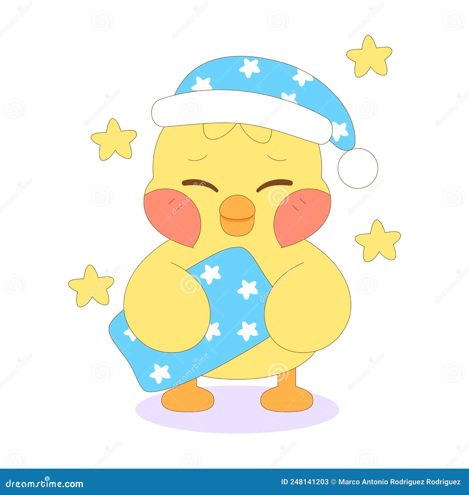 Isolated Cute Happy Chick Cartoon Character Vector Stock Vector ...