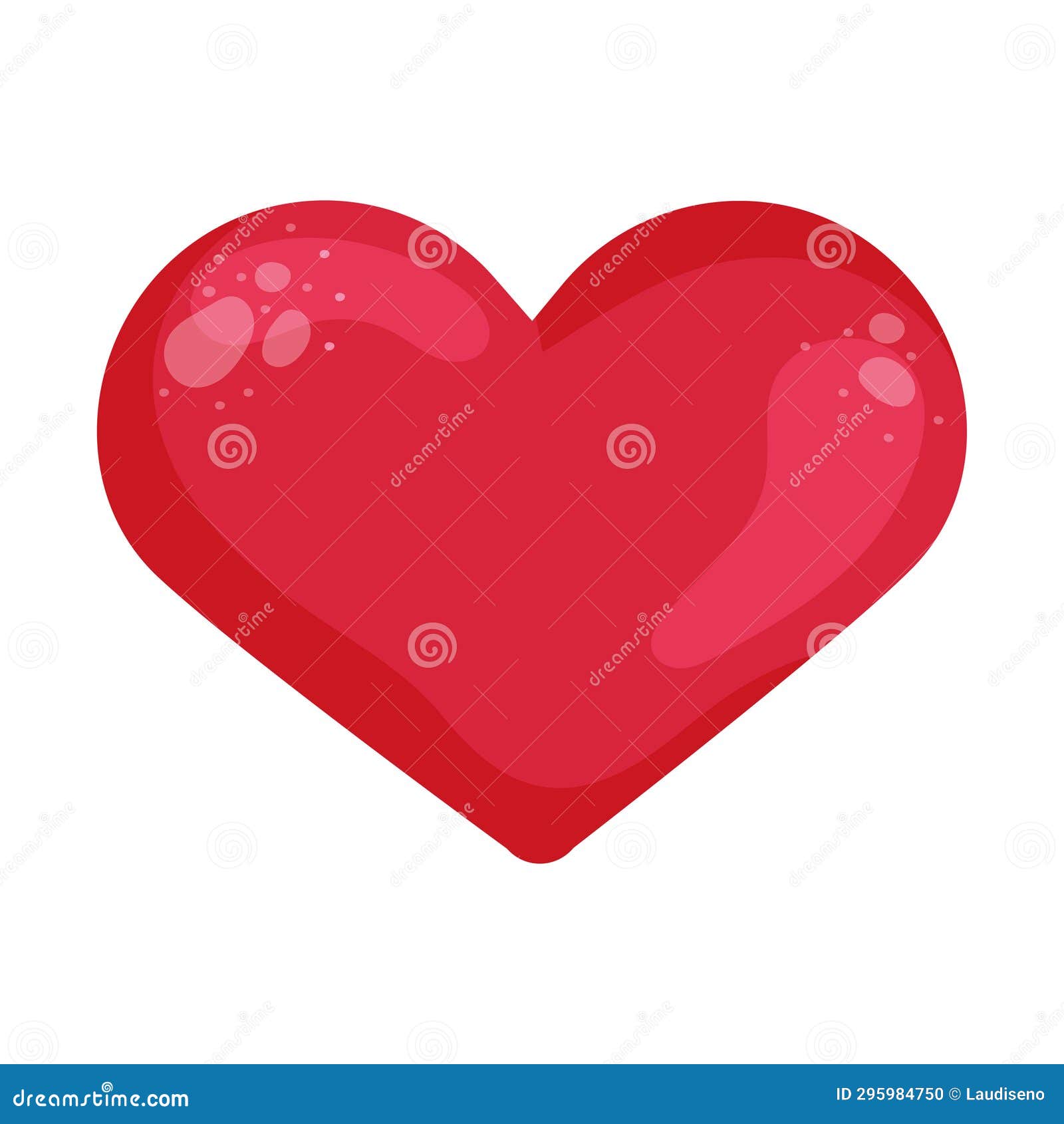 Isolated Cute Heart Shape Icon Vector Stock Vector - Illustration of ...