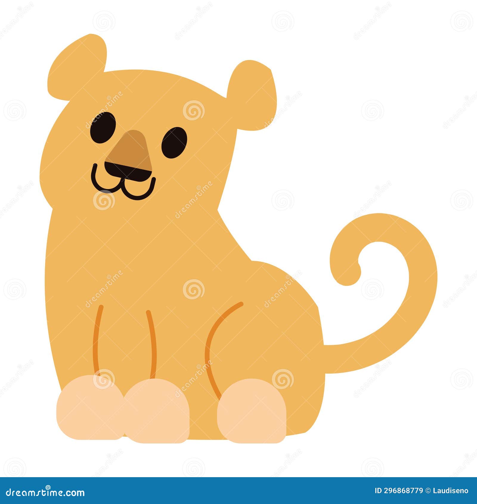 Lioness Character, Wild Cat In Different Poses Cartoon Vector ...