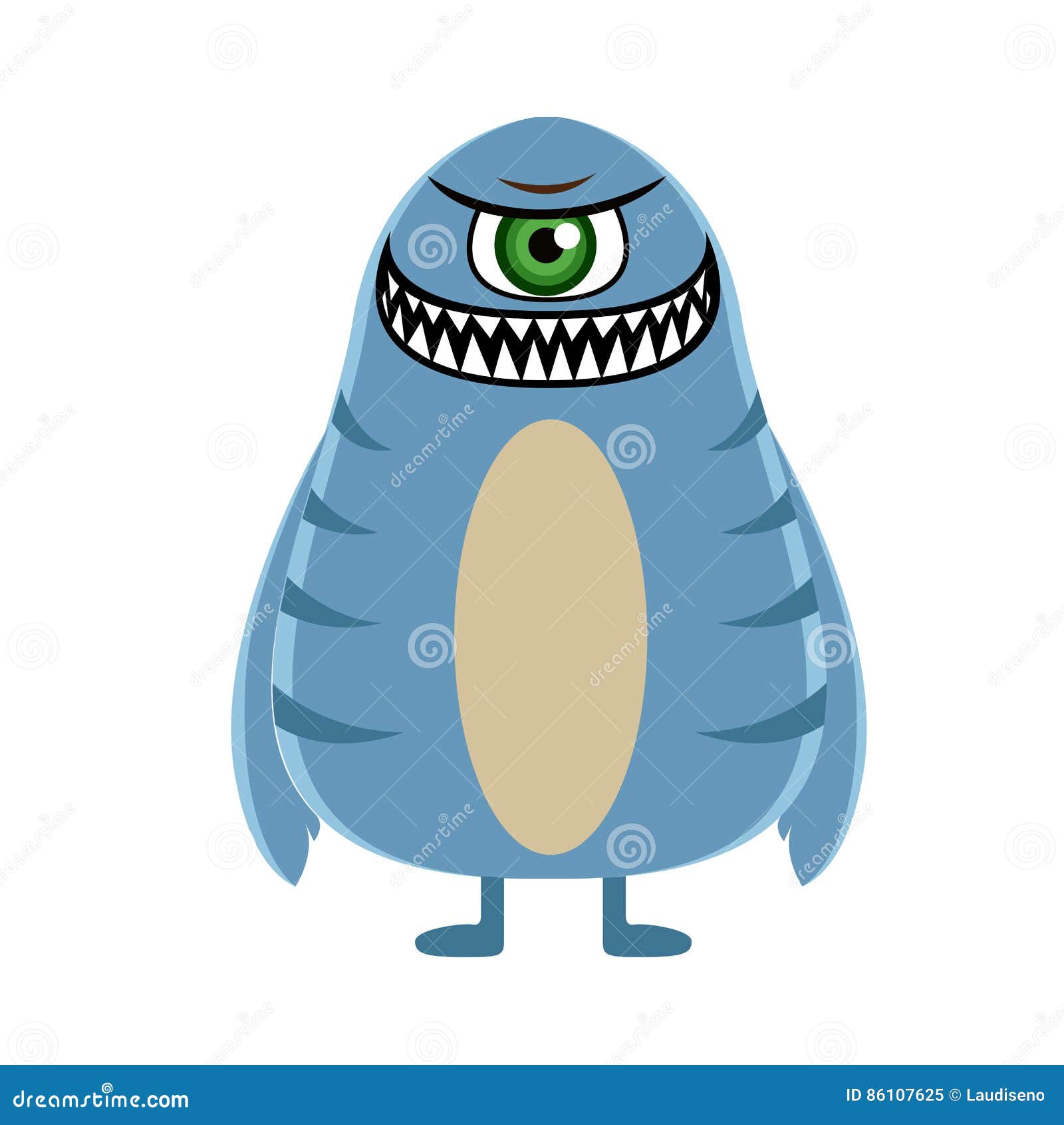 Isolated cute monster stock illustration. Illustration of cartoon ...