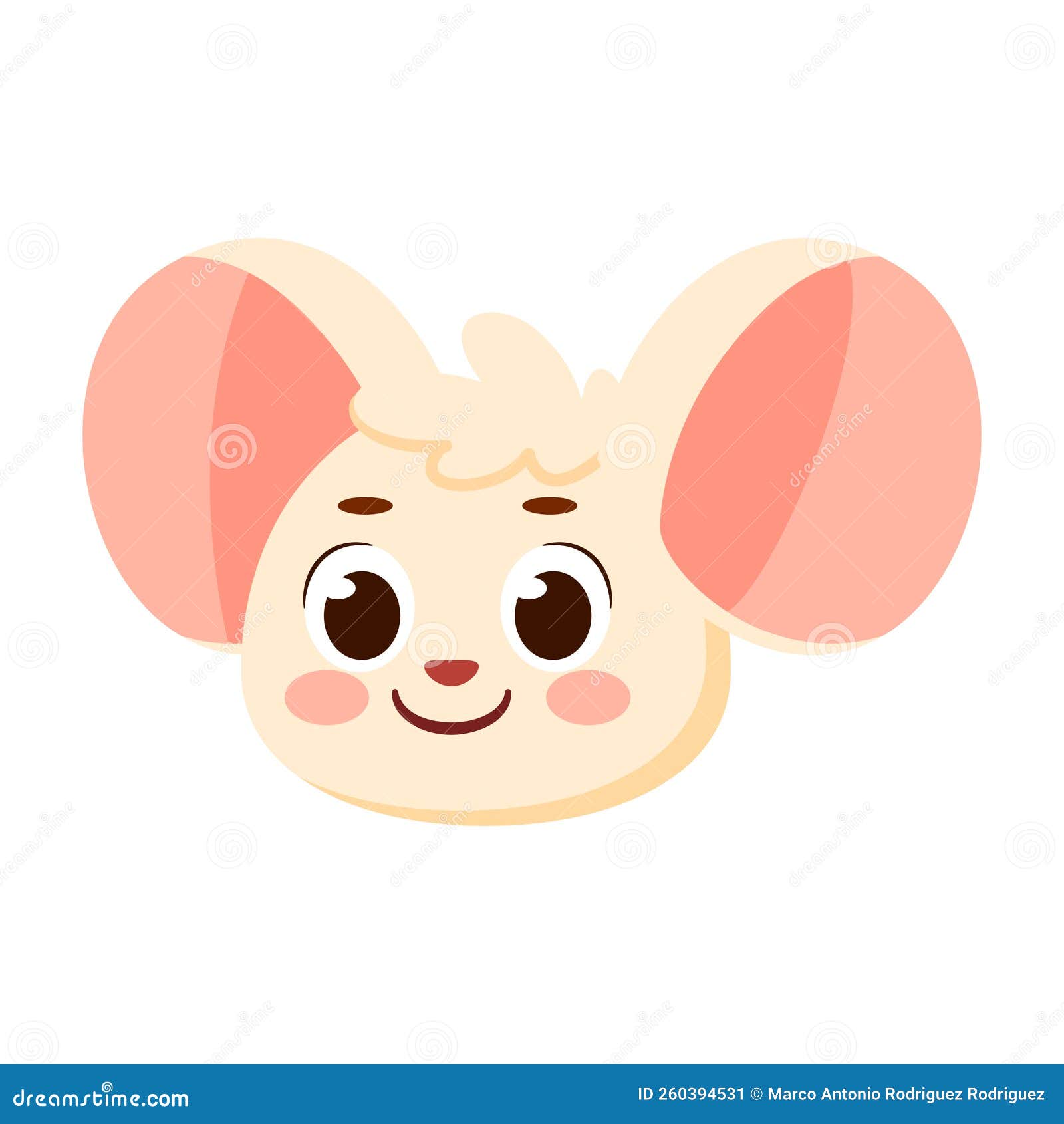 Isolated Cute Mouse Avatar Character Vector Stock Vector - Illustration ...