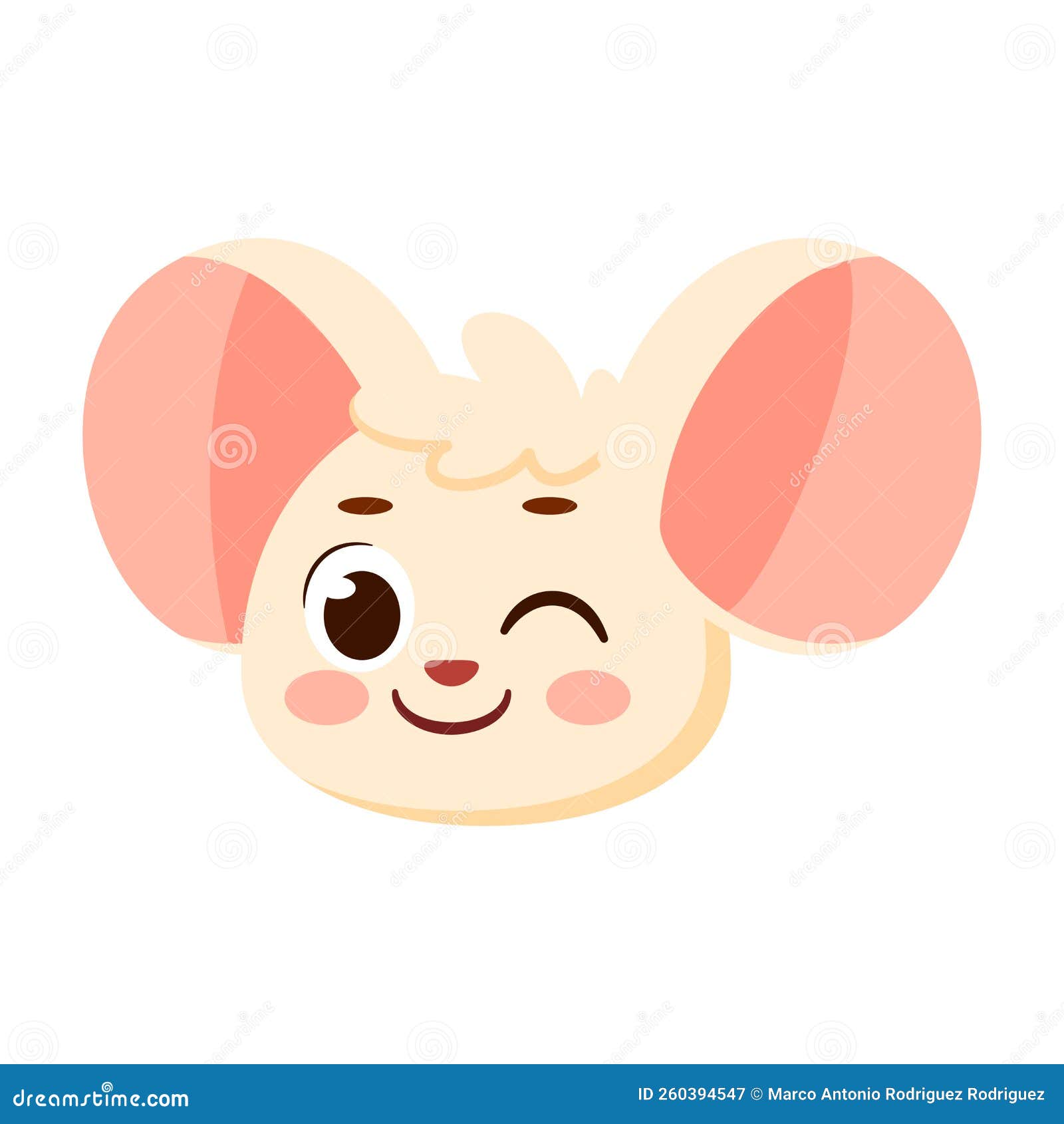 Isolated Cute Mouse Avatar Character Vector Stock Vector - Illustration ...