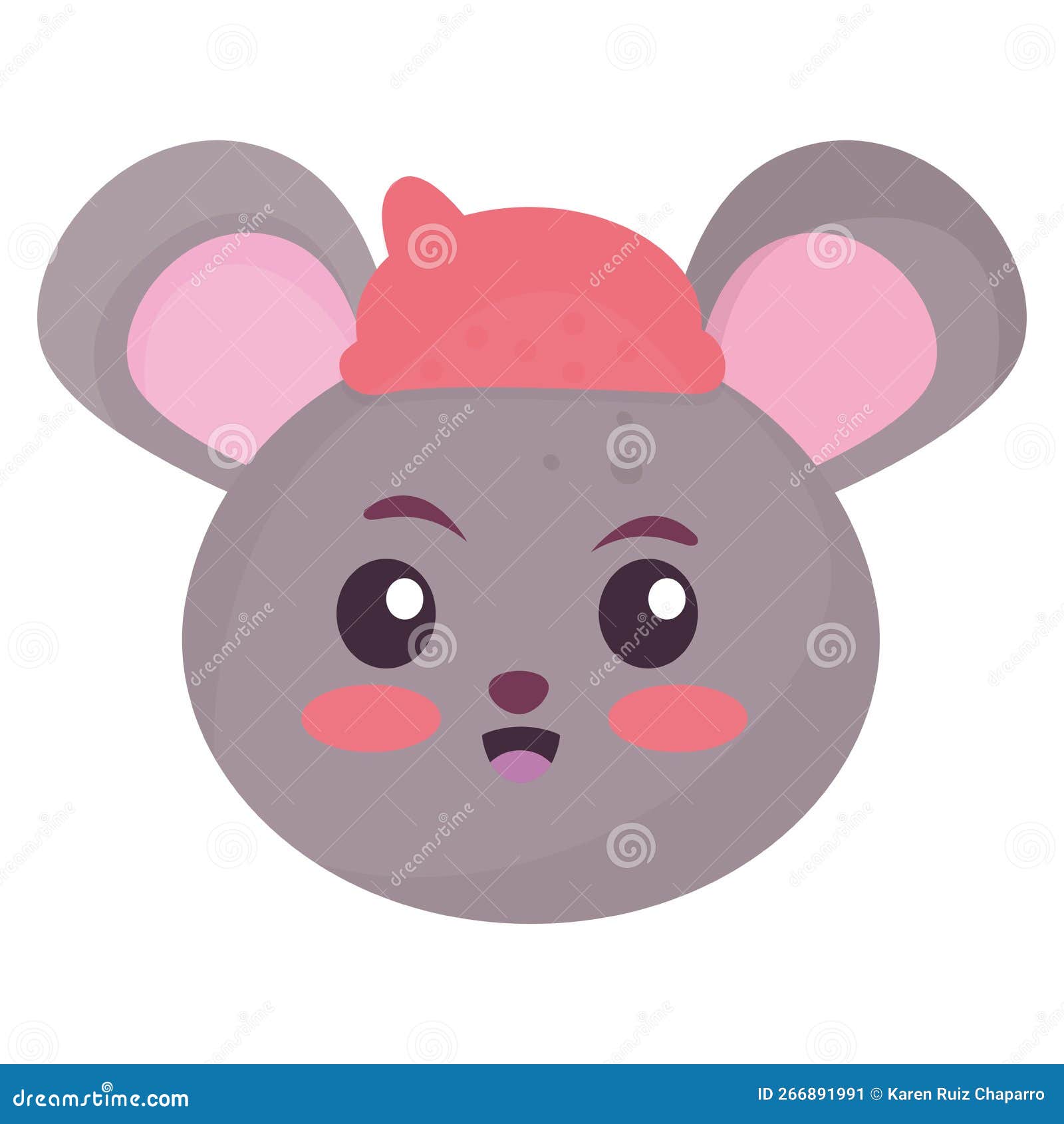 Isolated Cute Mouse Avatar Character Vector Stock Vector - Illustration ...