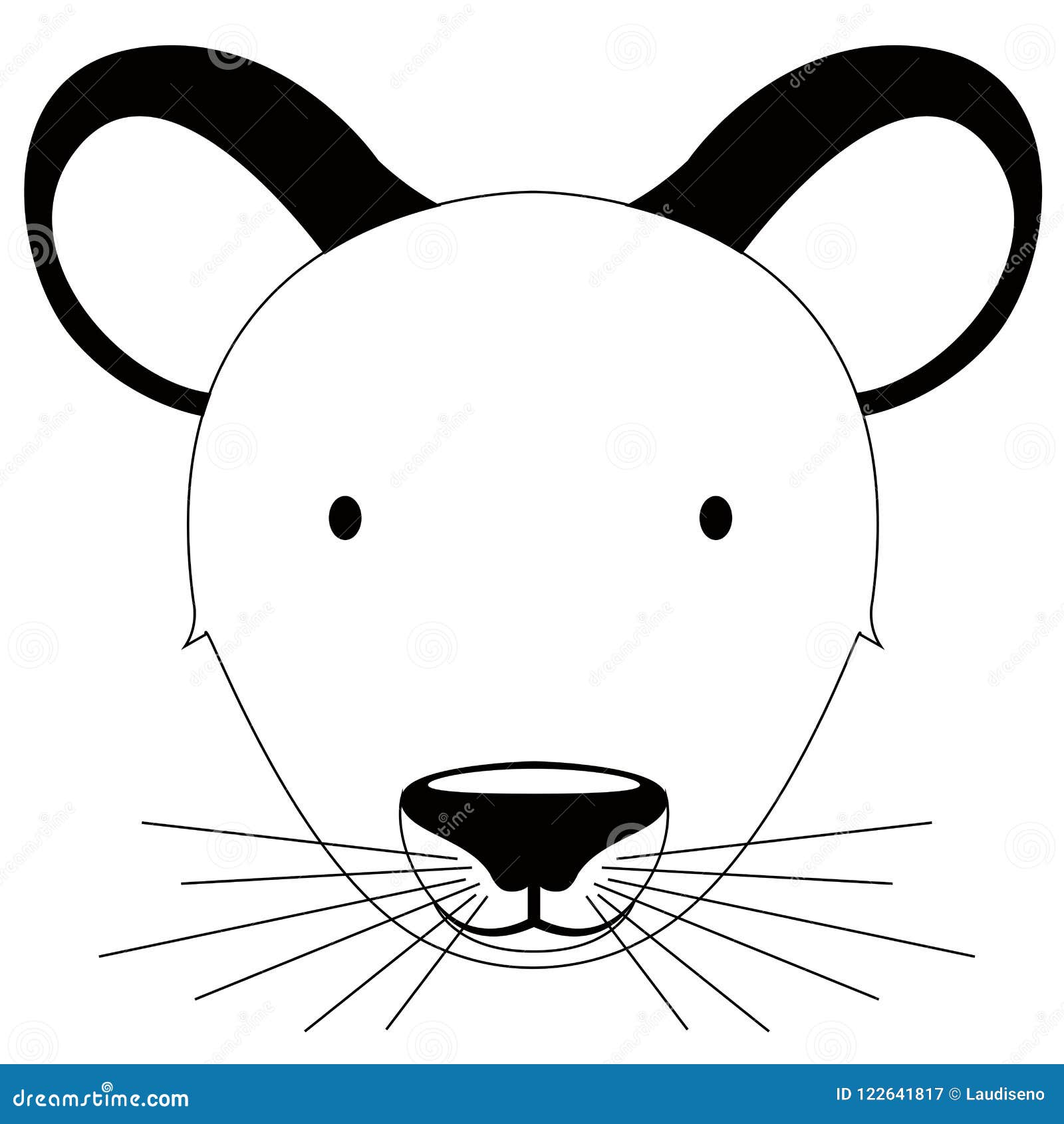 Isolated cute mouse avatar stock vector. Illustration of cute - 122641817