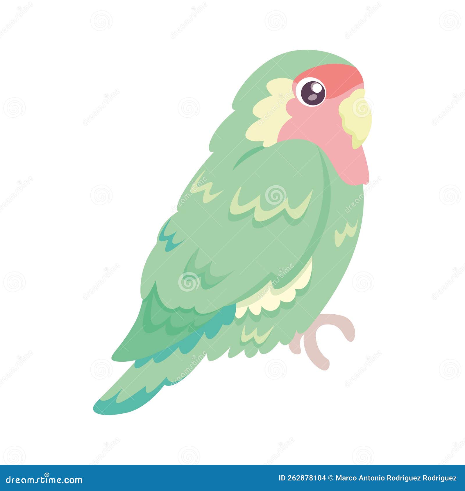 Isolated Cute Parakeet Bird Icon Vector Stock Vector - Illustration of ...