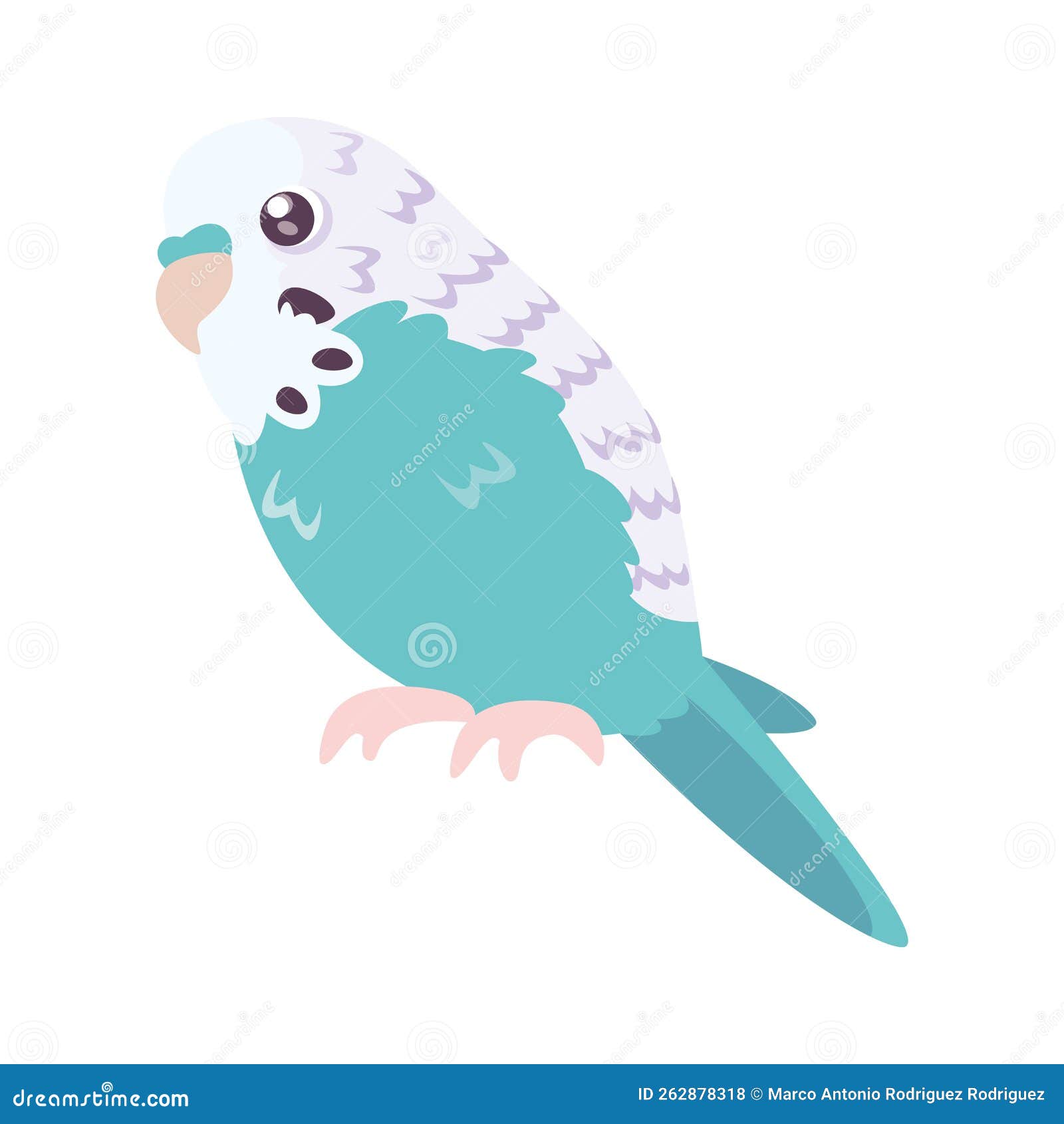 Isolated Cute Parakeet Bird Icon Vector Stock Vector - Illustration of ...