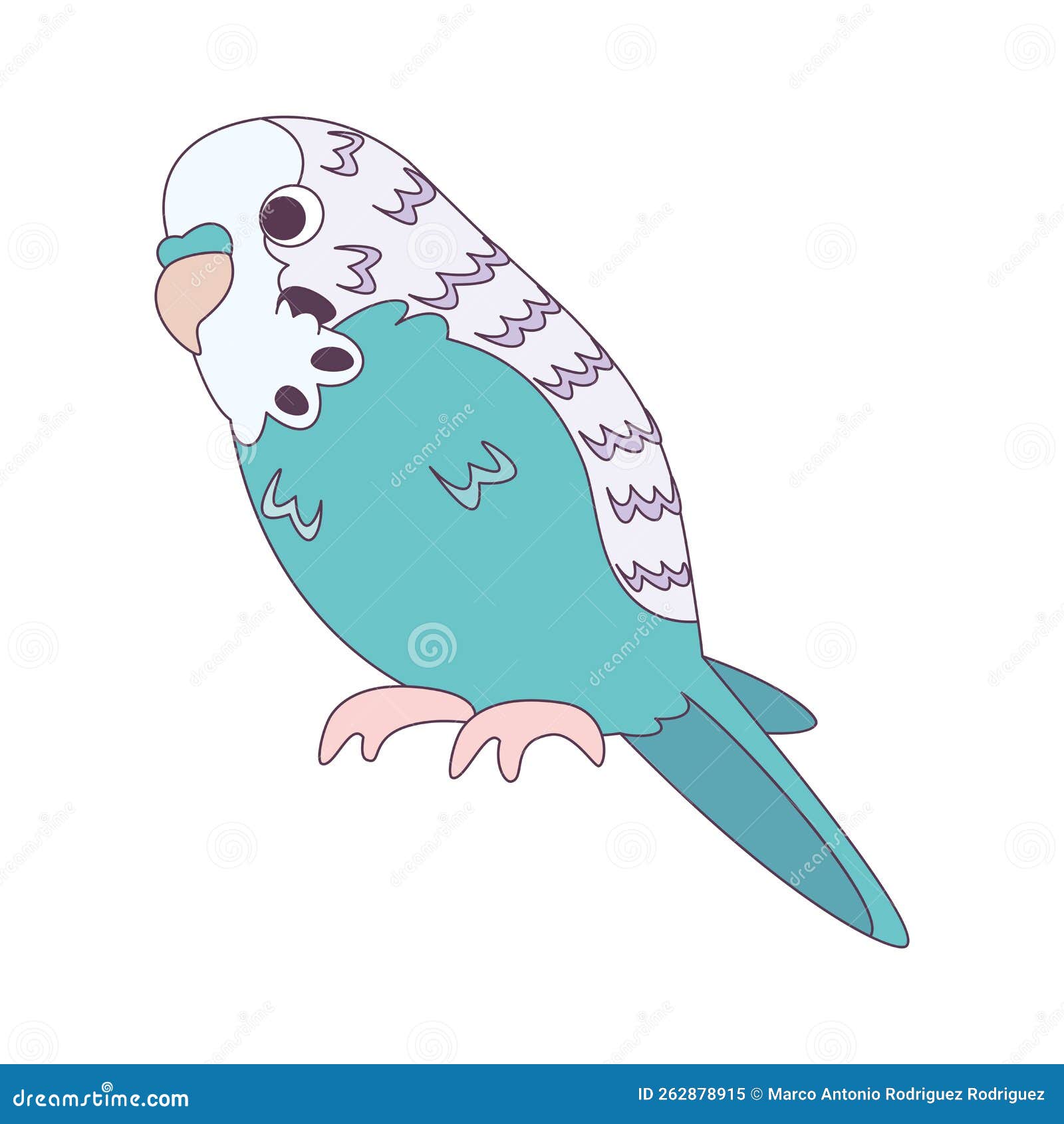 Isolated Cute Parakeet Bird Icon Vector Stock Vector - Illustration of ...