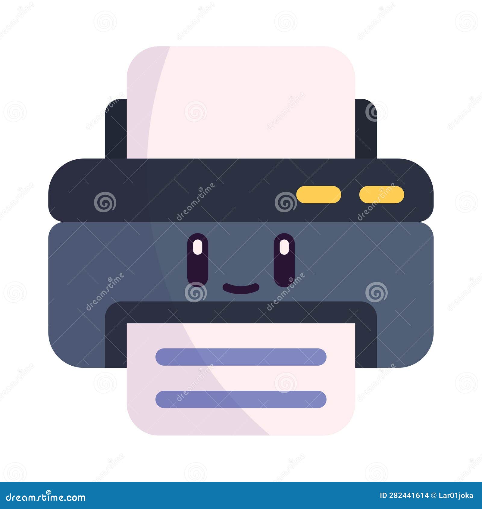 Isolated Cute Printer Office Icon Vector Stock Vector - Illustration of ...