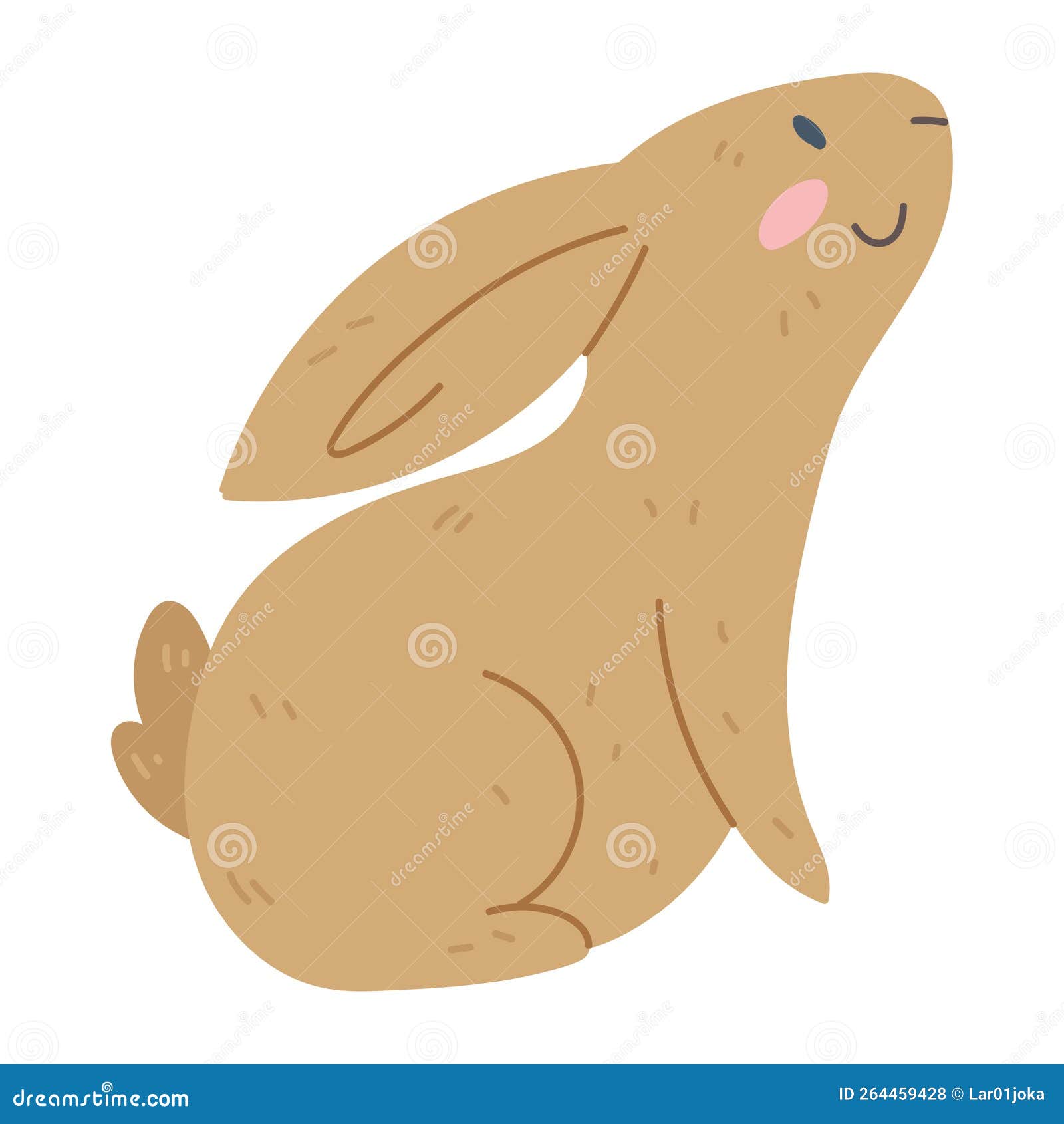 Isolated Cute Rabbit Sketch Doodle Vector Stock Vector - Illustration ...