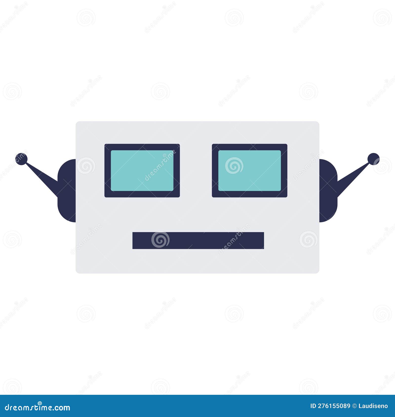Isolated Cute Robot Character Avatar Vector Stock Vector - Illustration ...