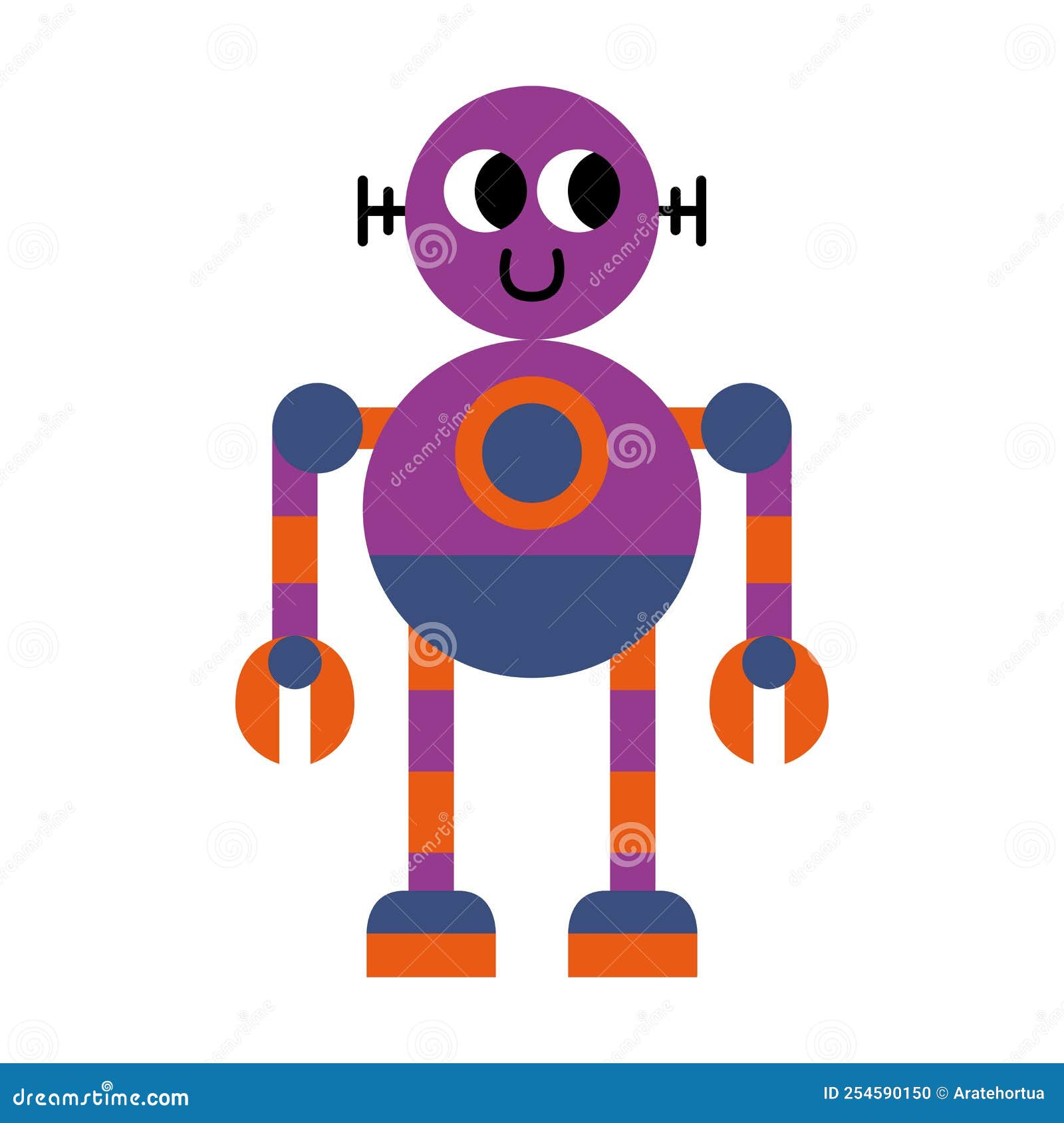 Isolated Cute Robot Toy Icon Cartoon Vector Stock Vector - Illustration ...