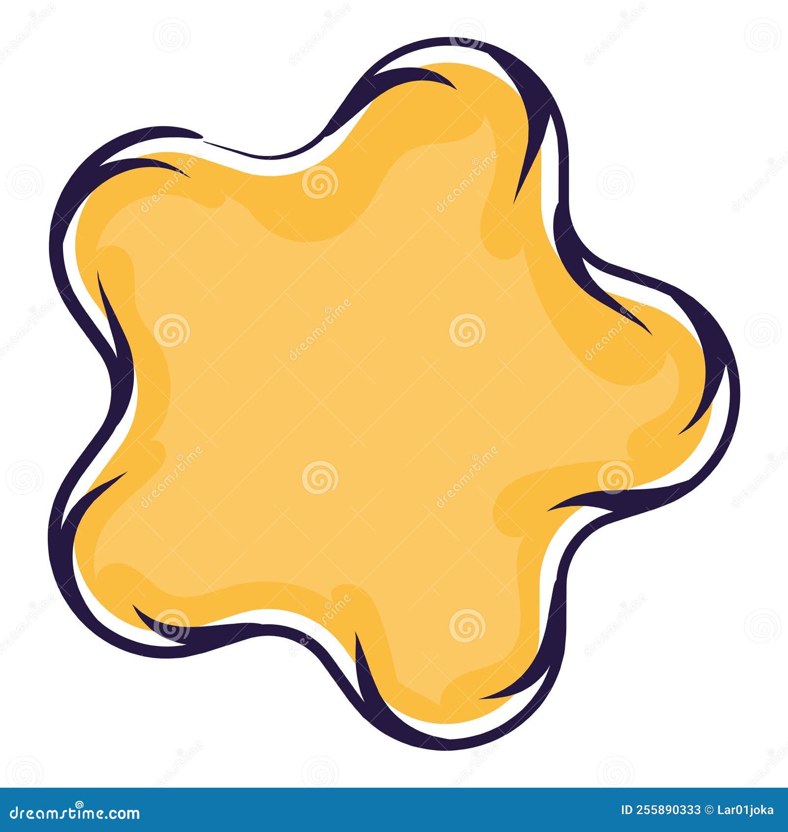 Isolated Cute Sticker of a Star Shape Icon Vector Stock Vector ...