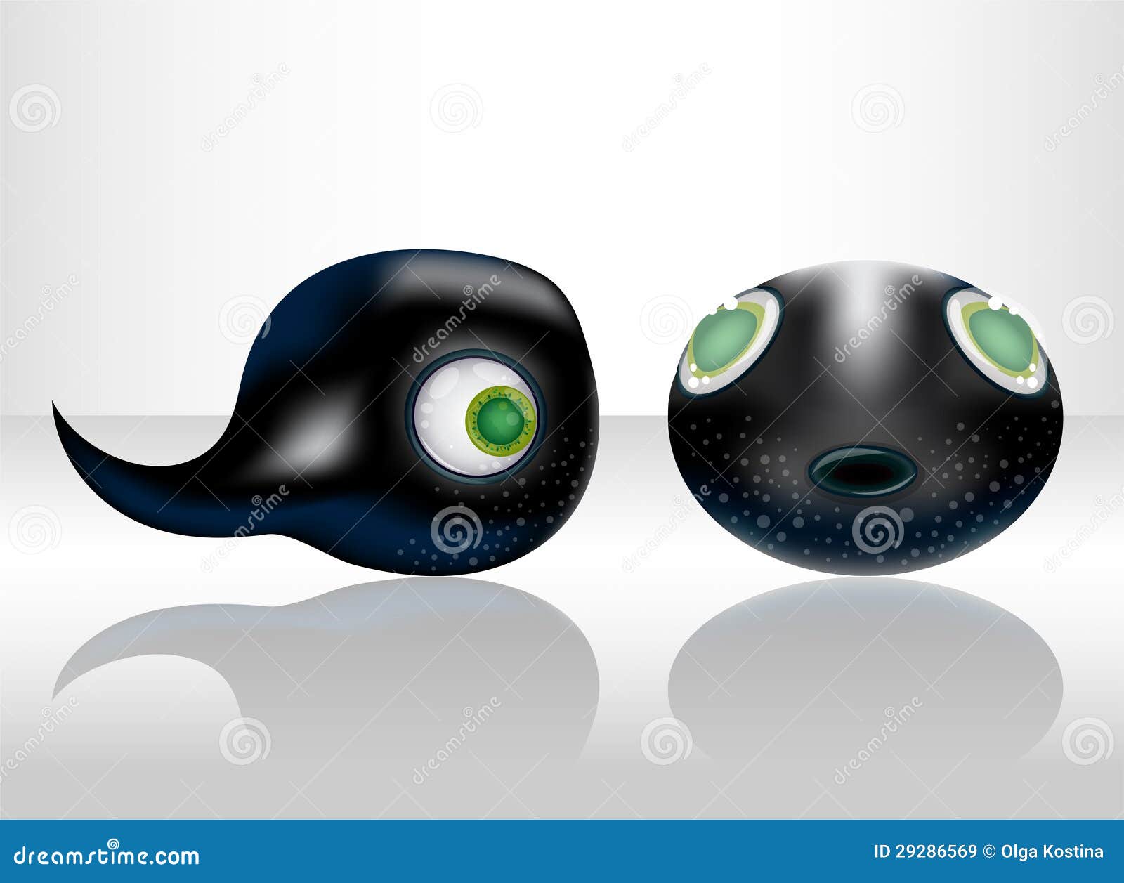 Cute tadpole. stock illustration. Illustration of birth - 29286569