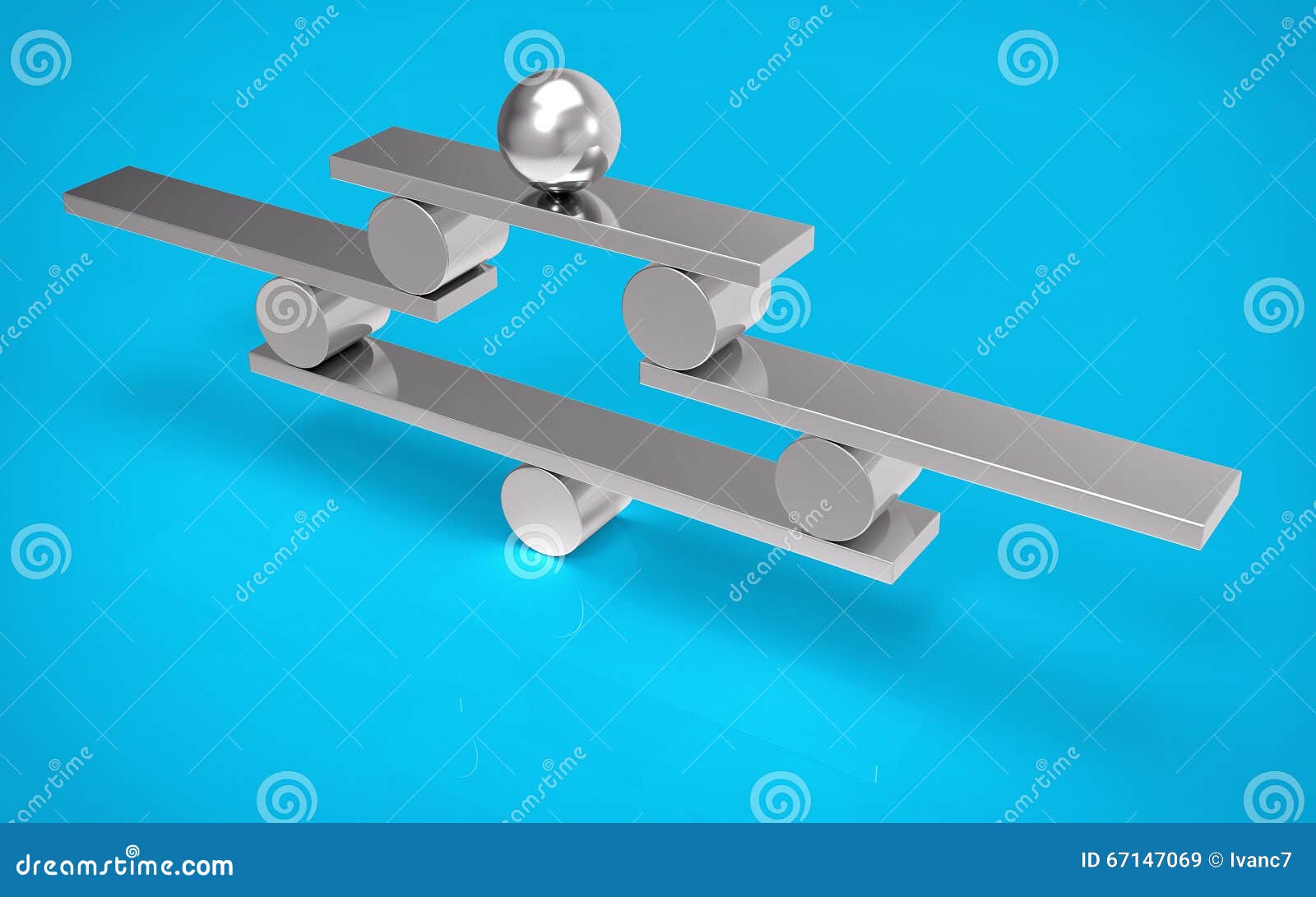 Isolated 3D Balance Concept Stock Illustration - Illustration of ...