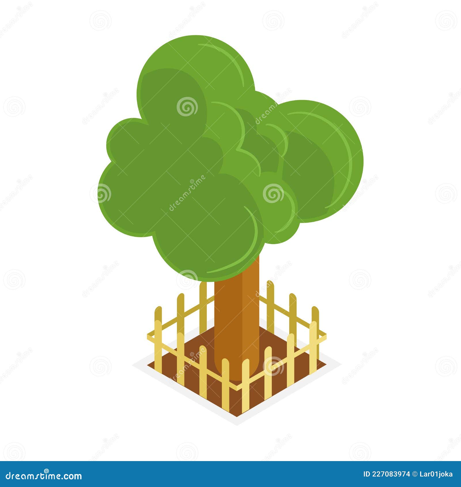 Isolated 3d Green Tree Render Icon Stock Vector - Illustration of ...
