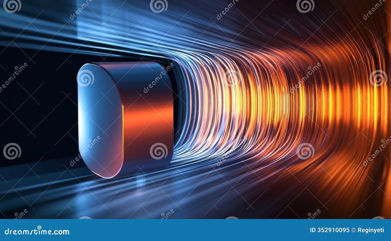 Isolated 3D Minimalist Image with Accelerometer on Banner Stock ...