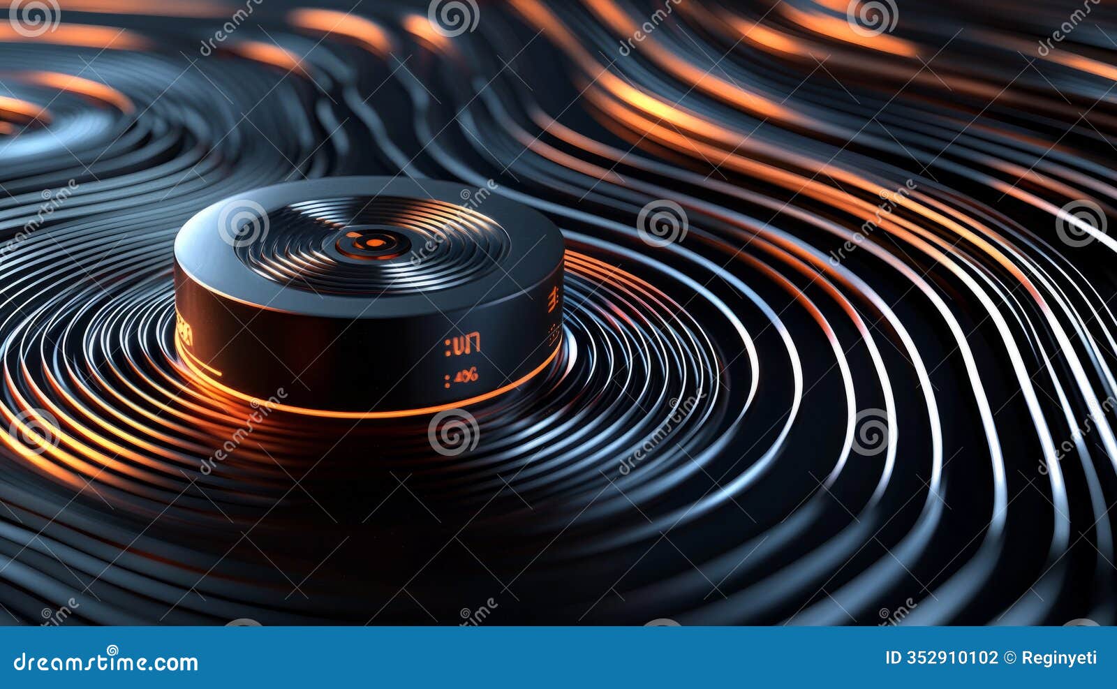 Isolated 3D Minimalist Image with Accelerometer on Banner Stock ...