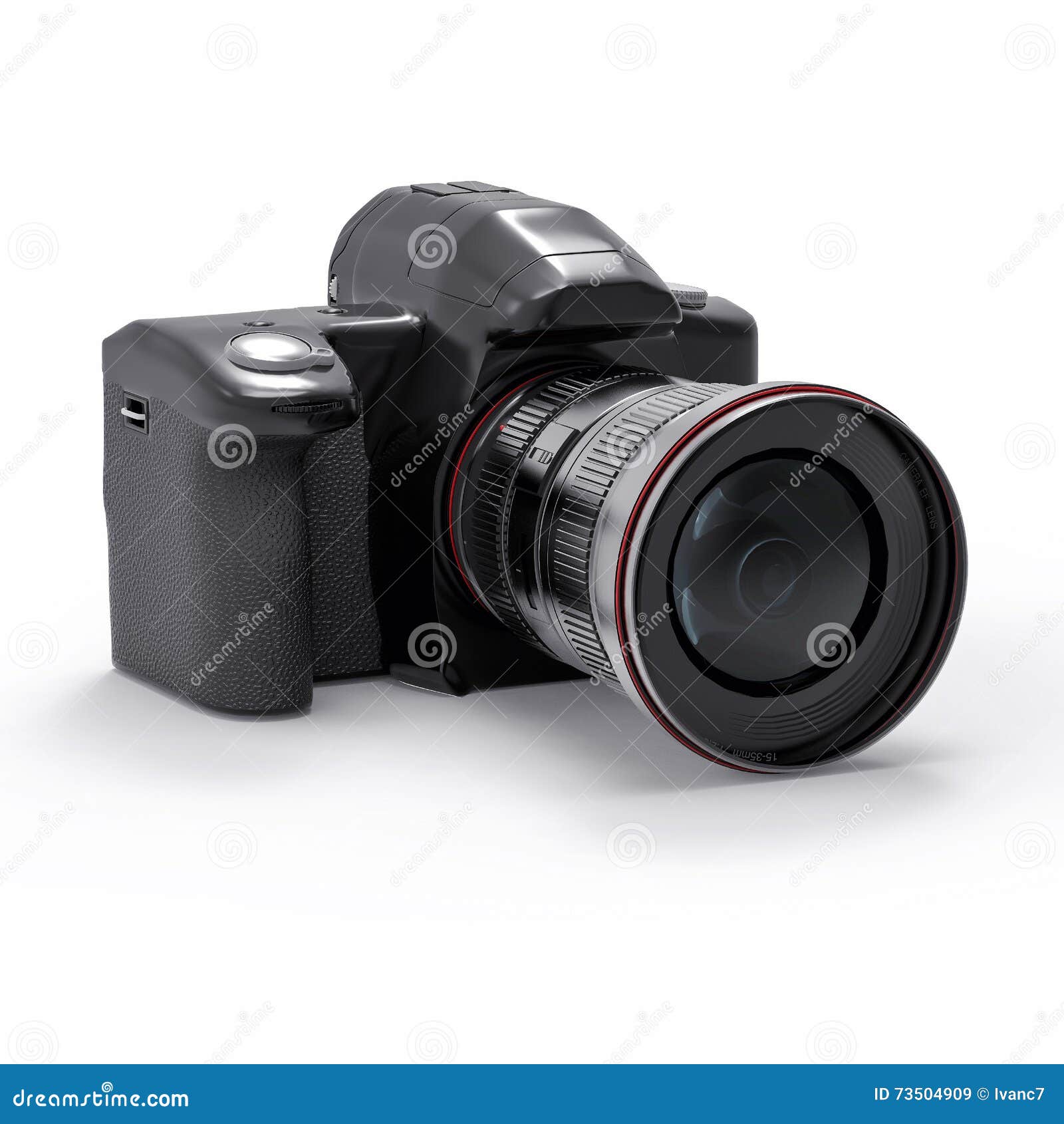 Isolated 3D Professional Camera Illustration Stock Illustration ...