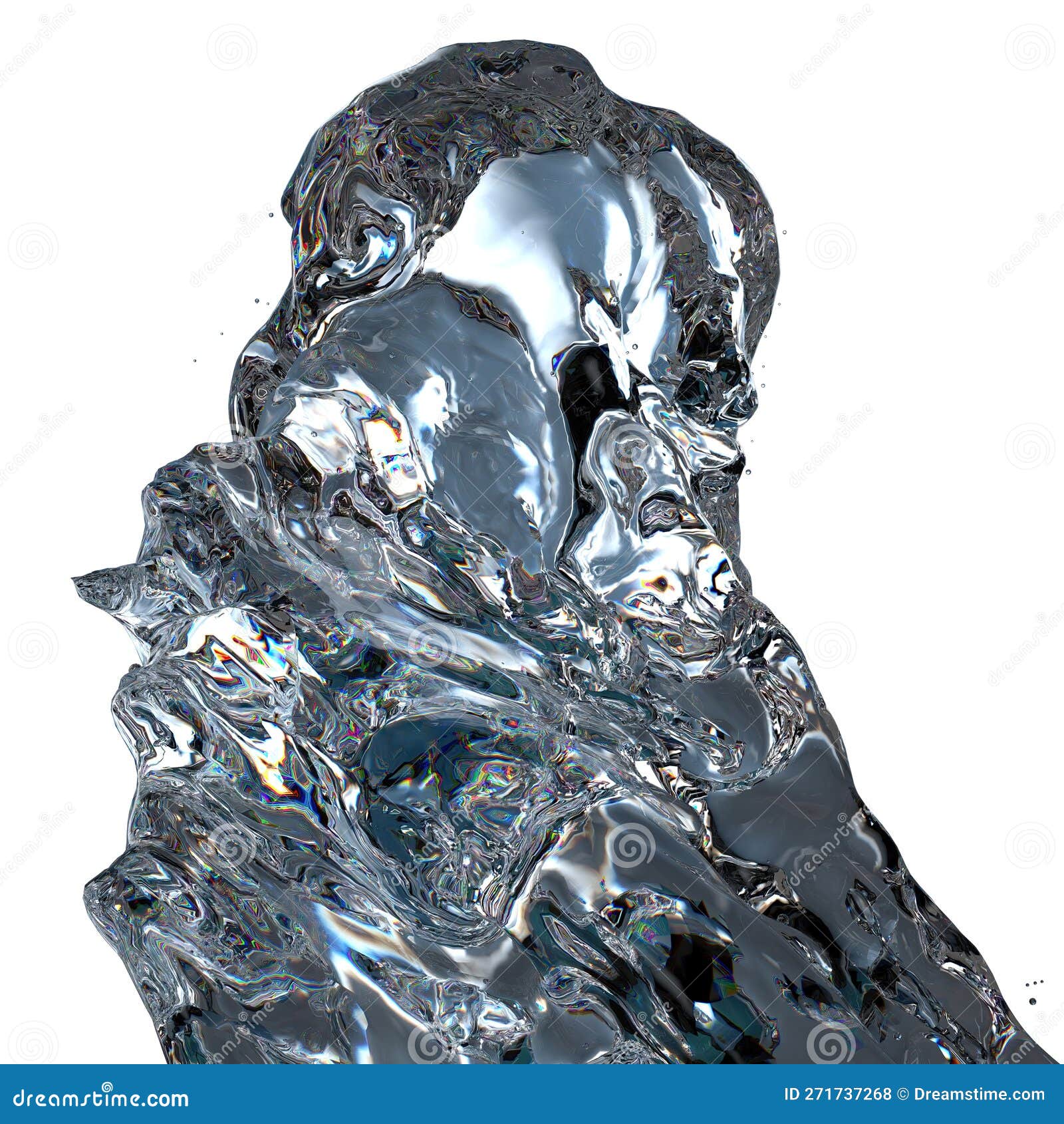 Isolated 3D Rendering Fresh and Clean Graphic Design Element Material ...