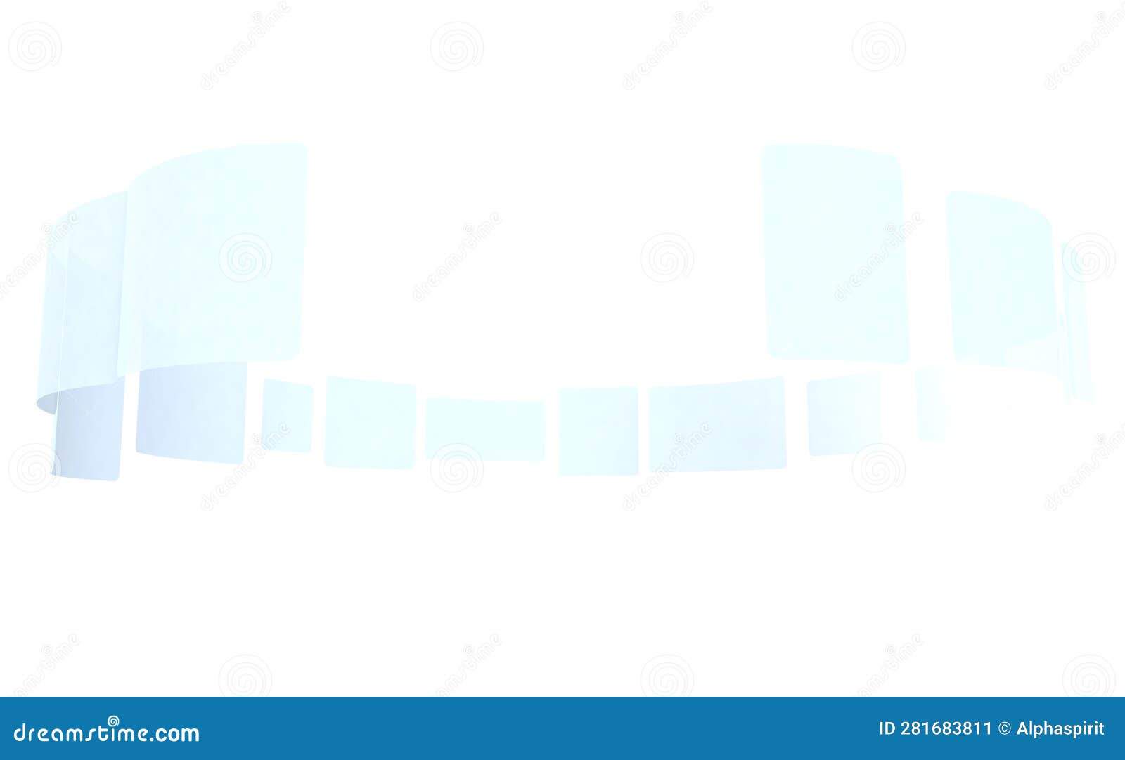 Isolated 3d Rendering of Futuristic Multi Screen Vision Stock ...