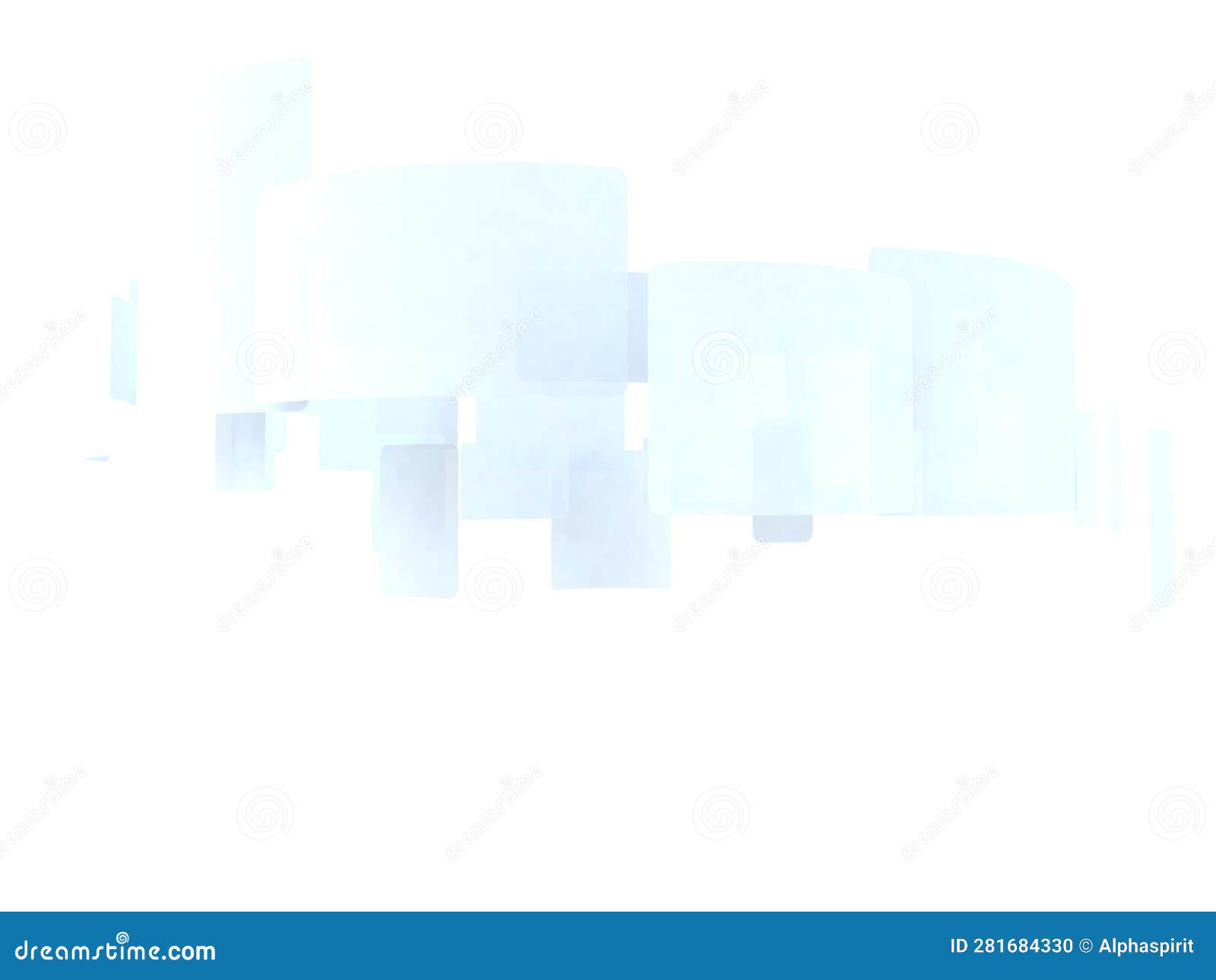 Isolated 3d Rendering of Futuristic Multi Screen Vision Stock ...