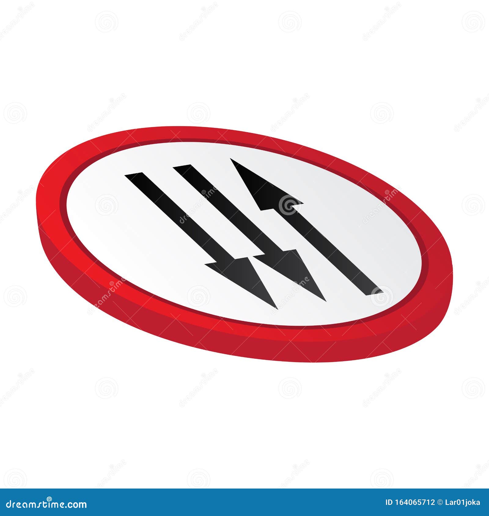 Isolated 3D signal transit stock vector. Illustration of sign - 164065712