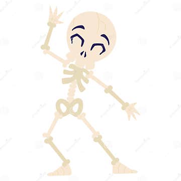 Isolated Dancing Cute Skeleton Image Vector Stock Vector - Illustration ...