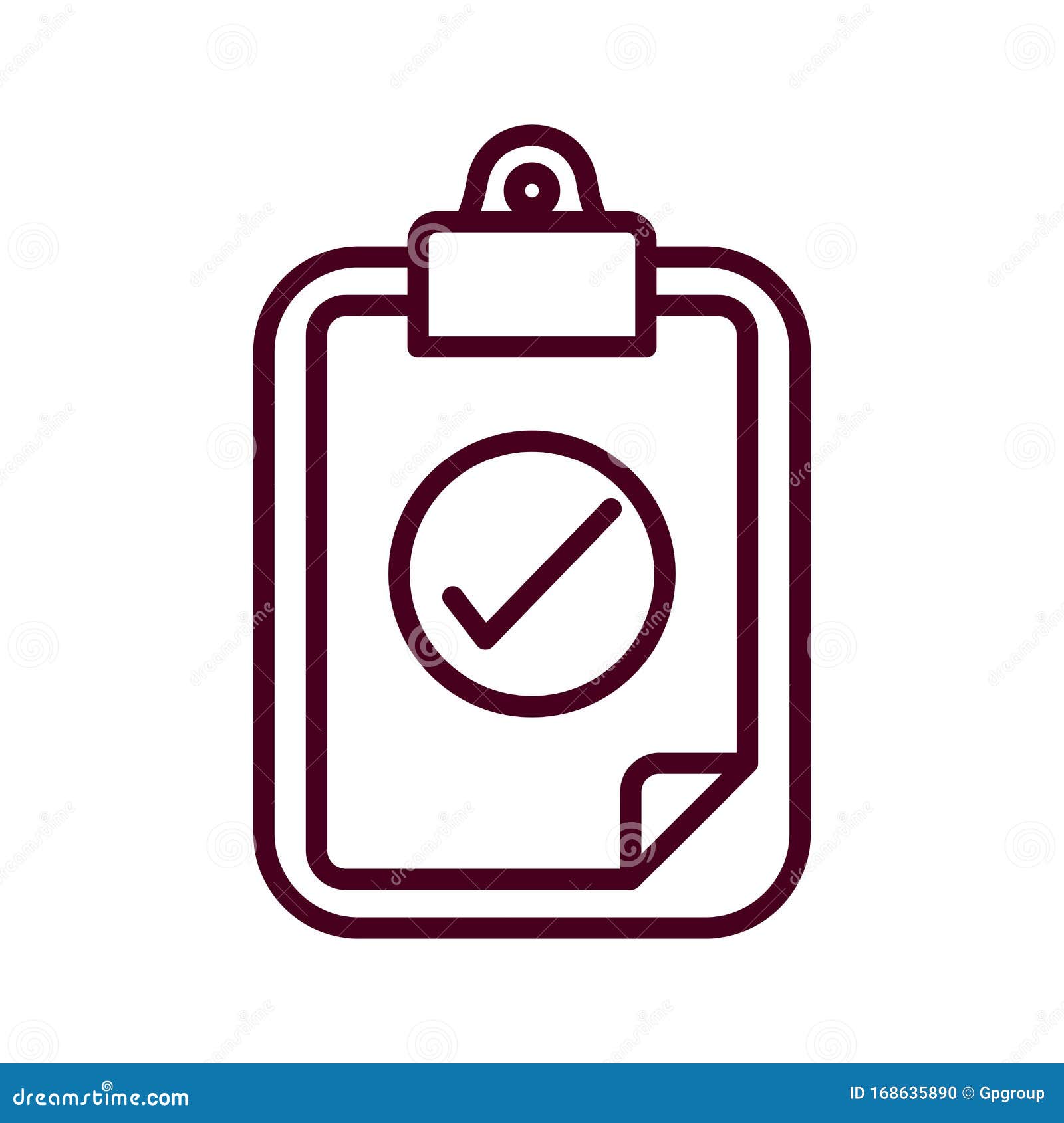 Isolated Data Document and Check Mark Vector Design Stock Vector ...