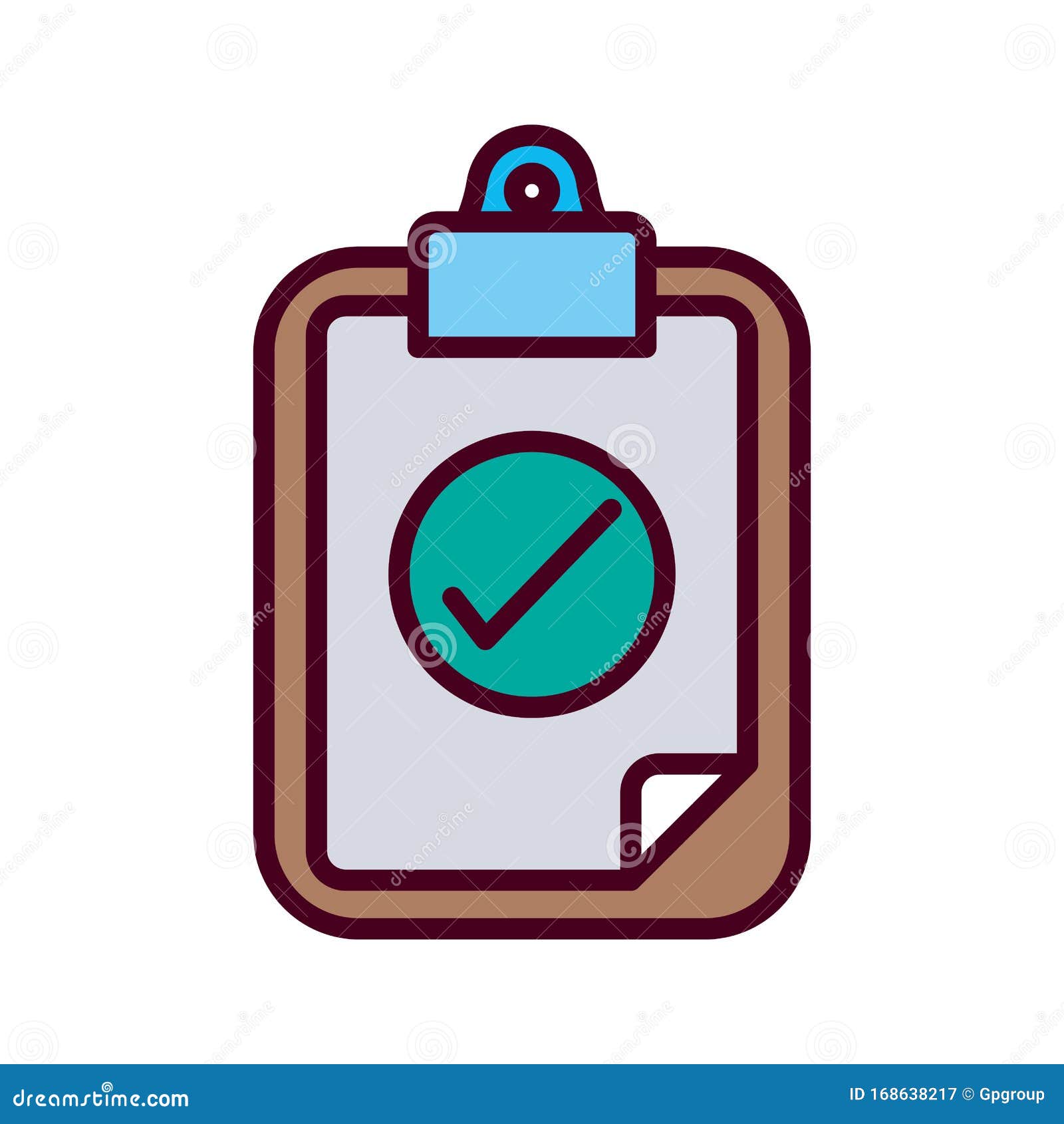 Isolated Data Document and Check Mark Vector Design Stock Vector ...