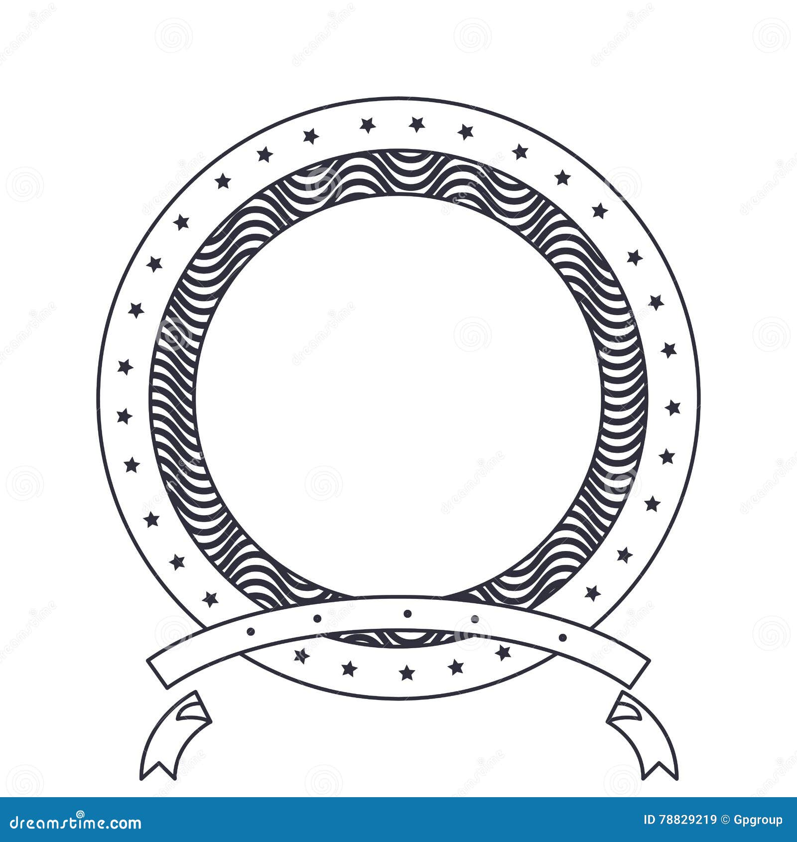 Isolated Decorative Circle Frame Design Stock Vector - Illustration of ...