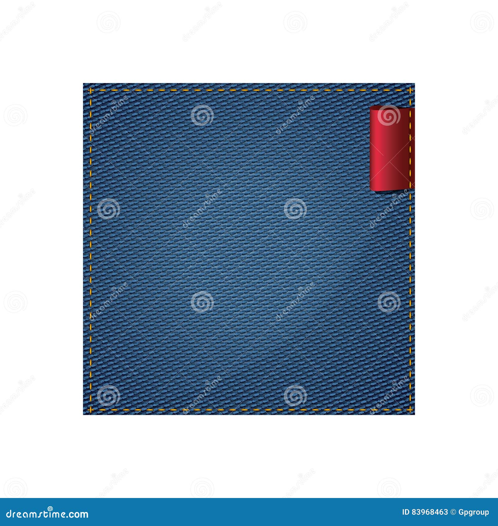Isolated Denim Frame Design Stock Vector - Illustration of stitch ...
