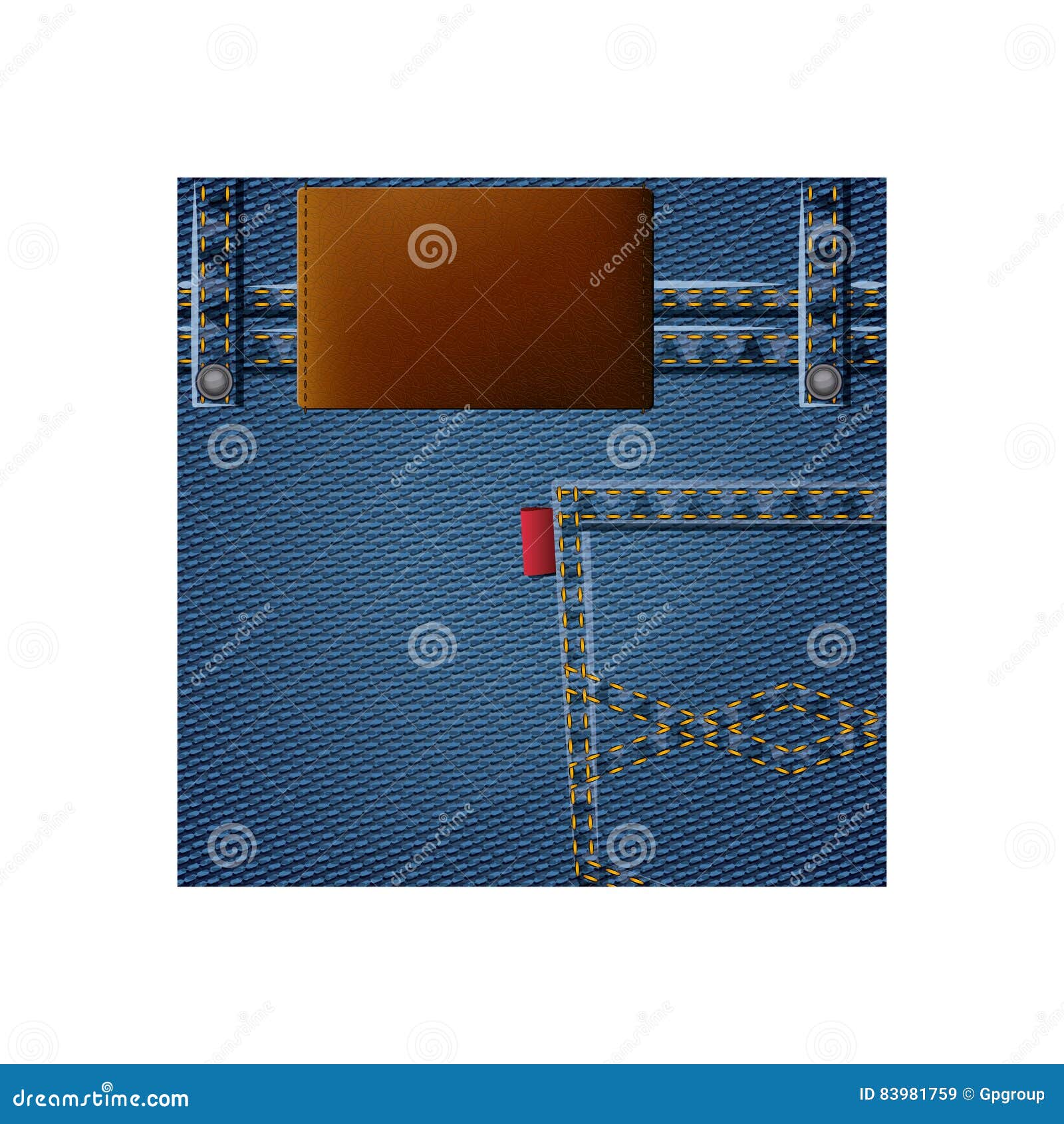 Isolated Denim Frame Design Stock Vector - Illustration of stitch ...