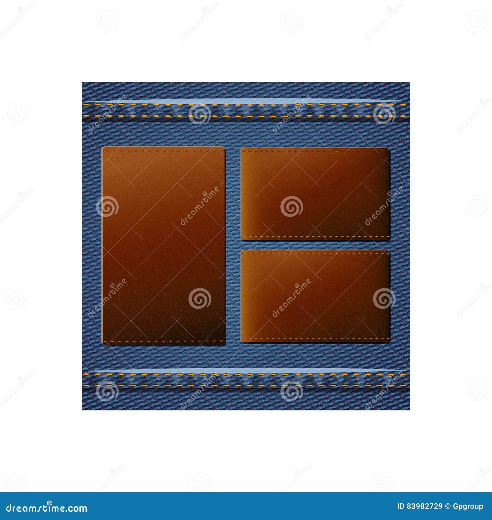 Isolated Denim Frame Design Stock Vector - Illustration of fiber ...