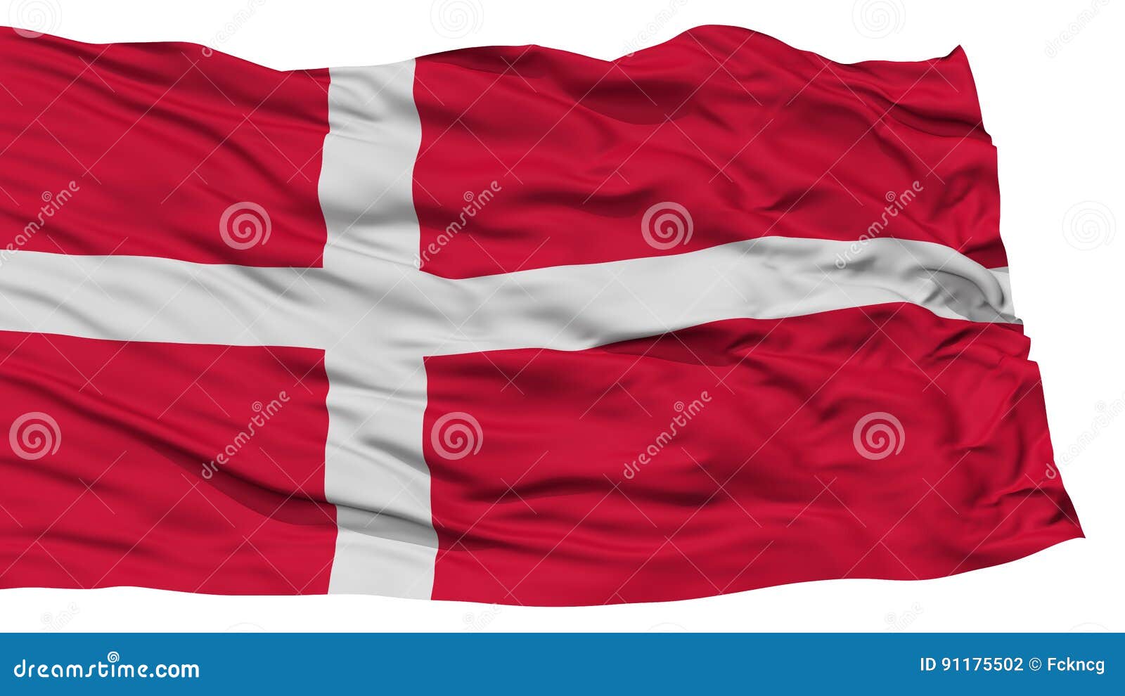 Isolated Denmark Flag stock illustration. Illustration of symbol - 91175502