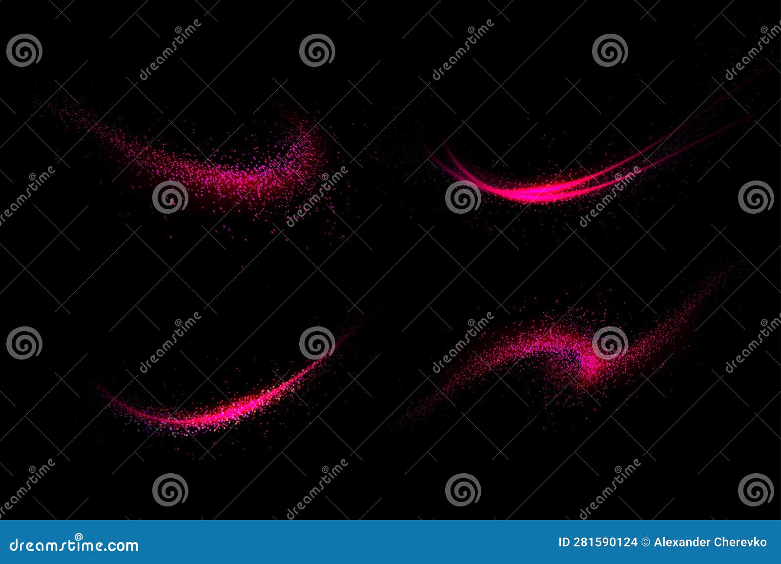 Isolated Design Element with Red Arc, Set Stock Vector - Illustration ...