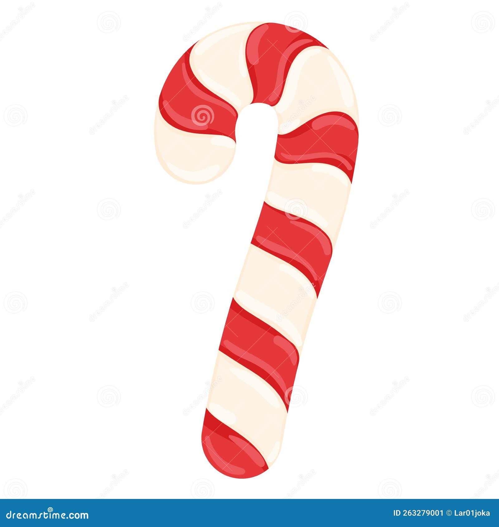 Isolated Detailed Christmas Candy Cane Vector Stock Vector ...