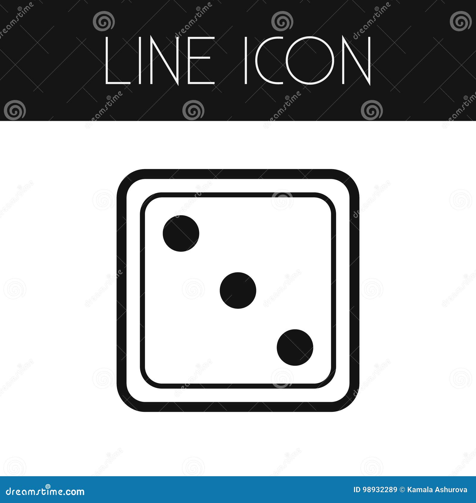 Isolated Die Outline. Dice Vector Element Can Be Used for Die, Dice ...