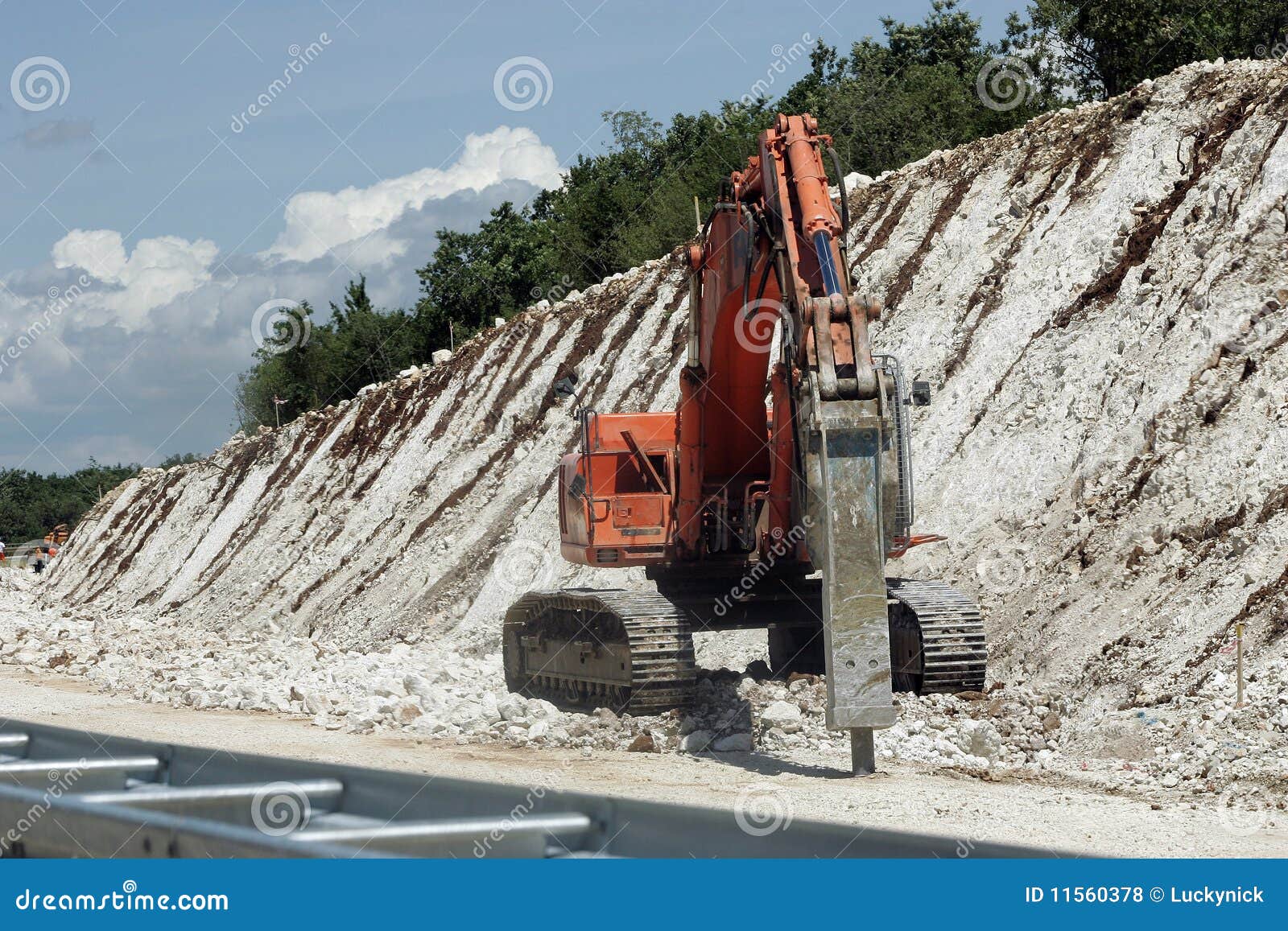 Isolated digger stock photo. Image of excavator, earth - 11560378