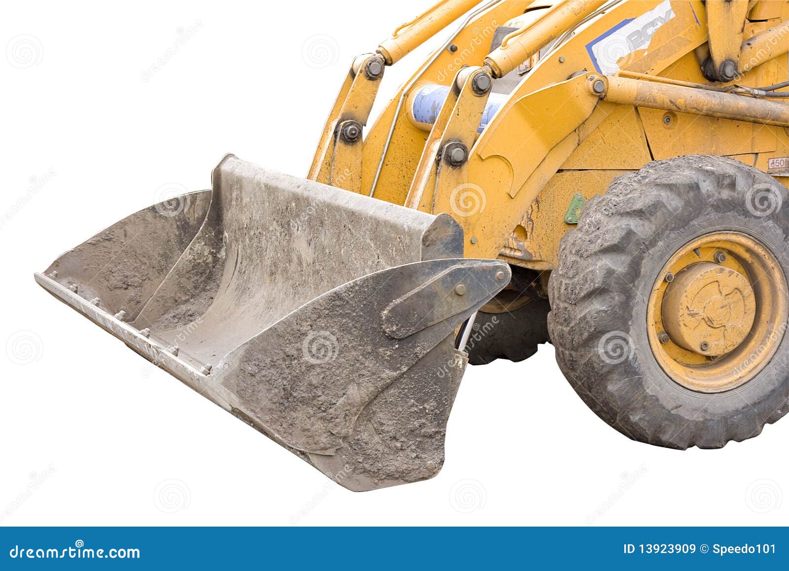 Isolated digger stock image. Image of contractor, dirtwork - 13923909