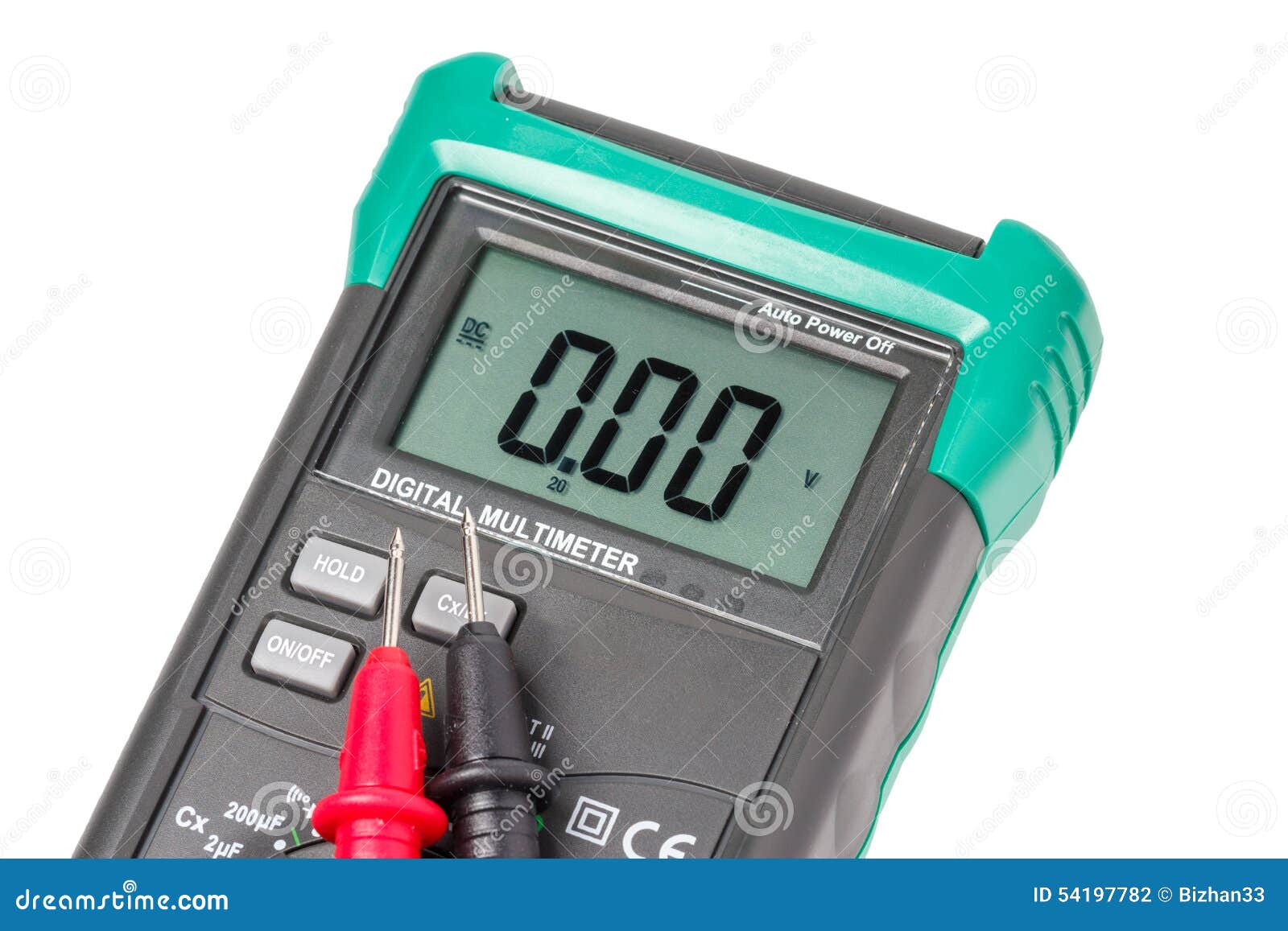 Isolated Digital Multimeter and Probes Stock Photo - Image of equipment ...